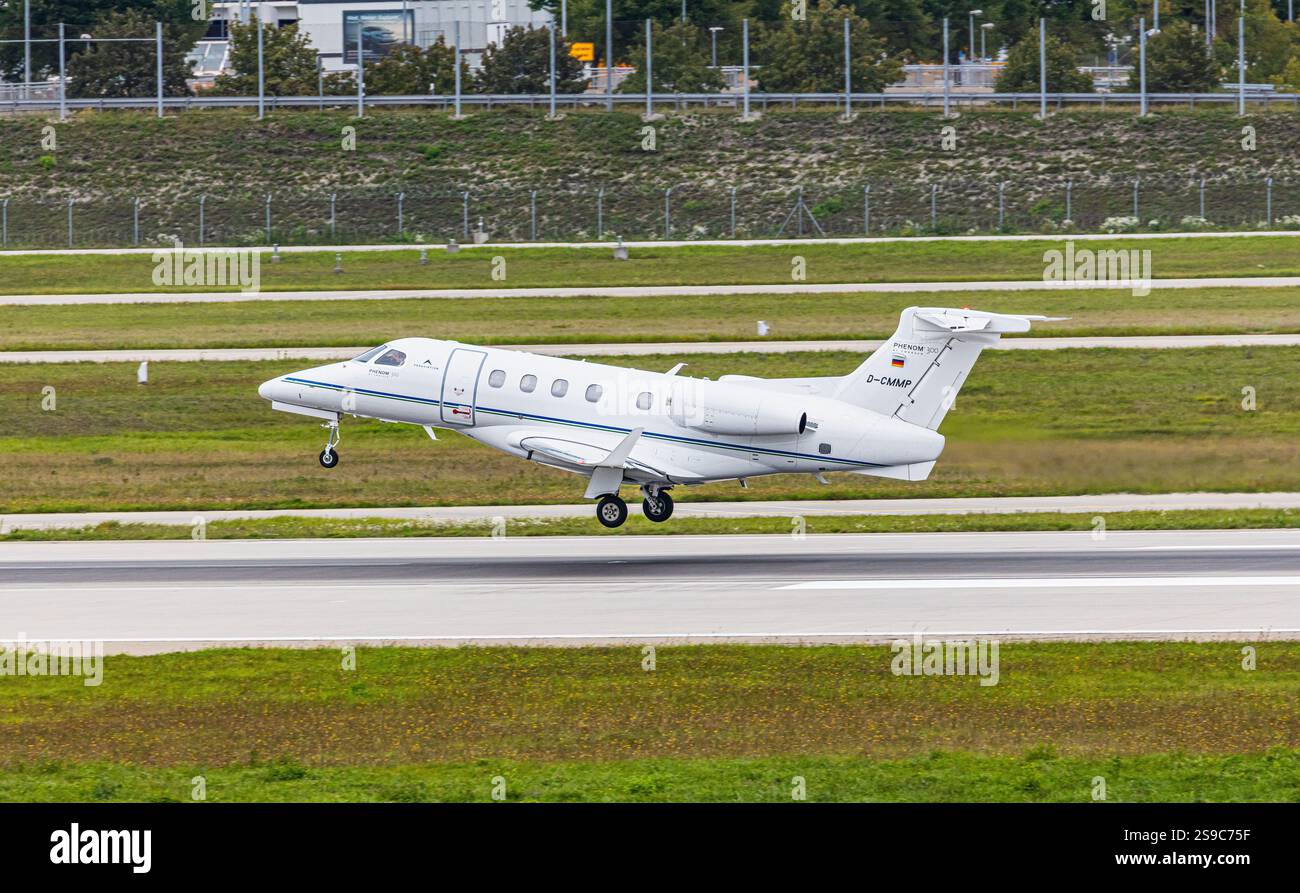 Munich, Germany, 15th Sep 2024: An Embraer Phenom 300 from Pad Aviation ...