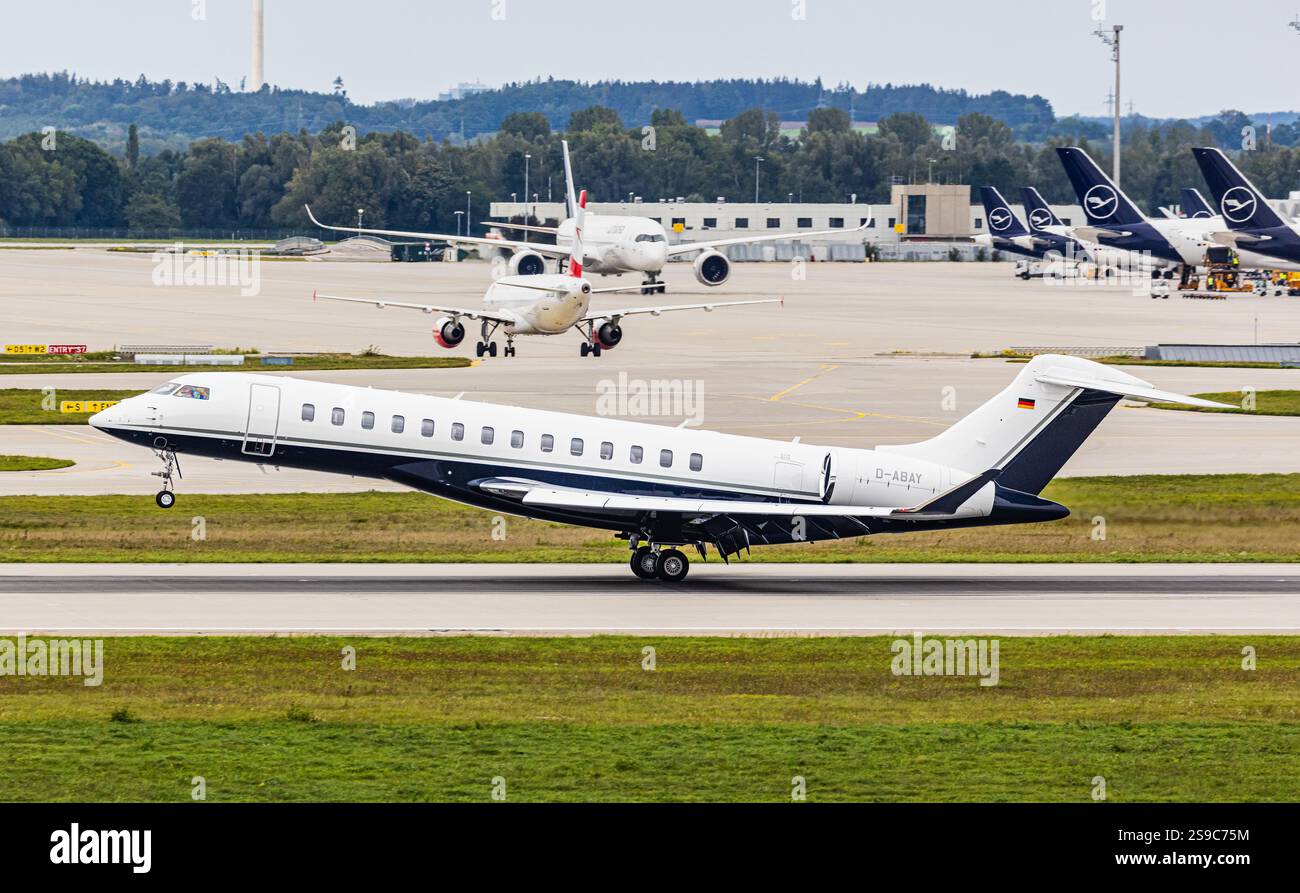 Munich, Germany, 15th Sep 2024: A Bombardier Global 7500 from ACM Air ...