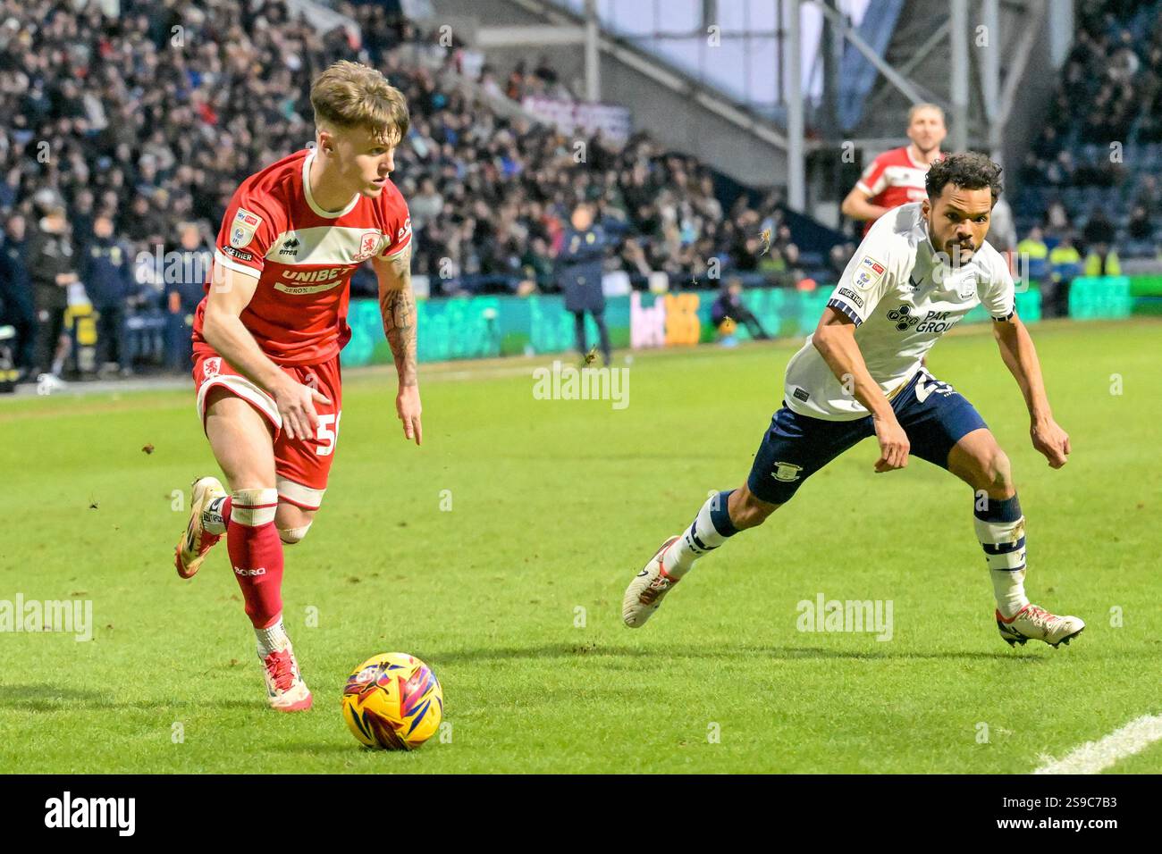 25th January 2025; Deepdale, Preston, England; EFL Championship ...