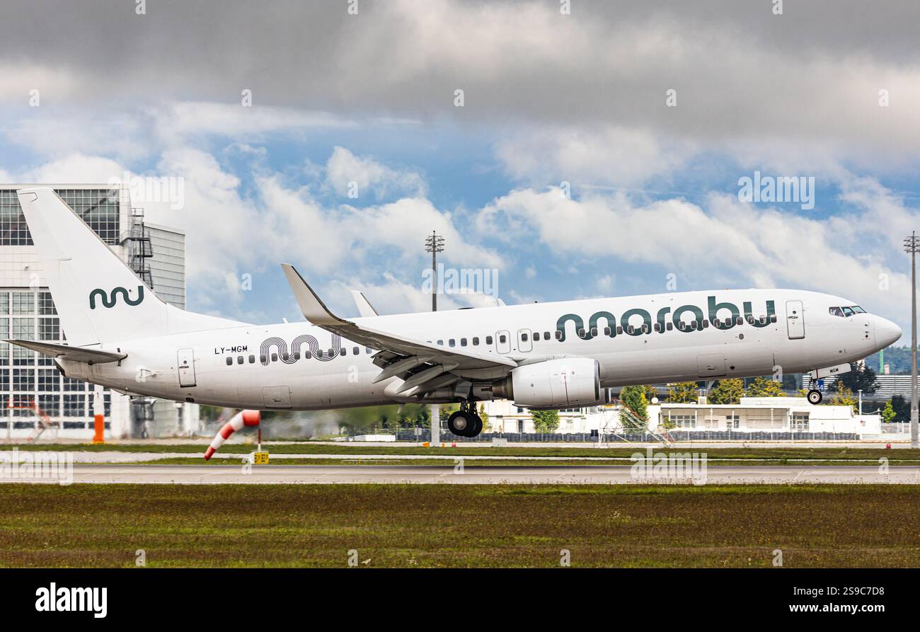 Munich, Germany, 17th Sep 2024: A Boeing 737-8EH from Marabu Airlines ...