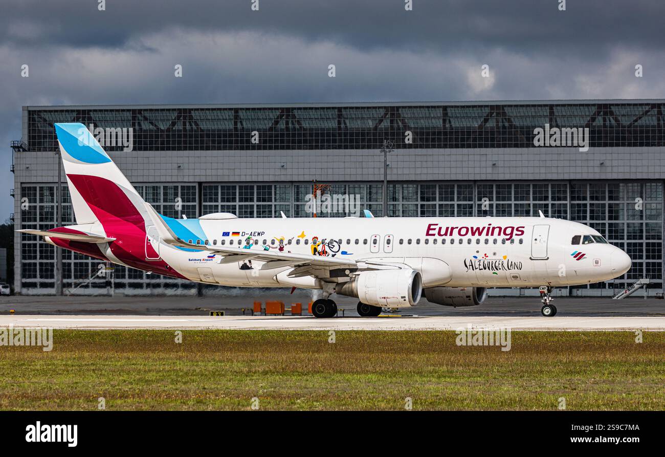 Munich, Germany, 17th Sep 2024: A Eurowings Airbus A320-214 takes off ...