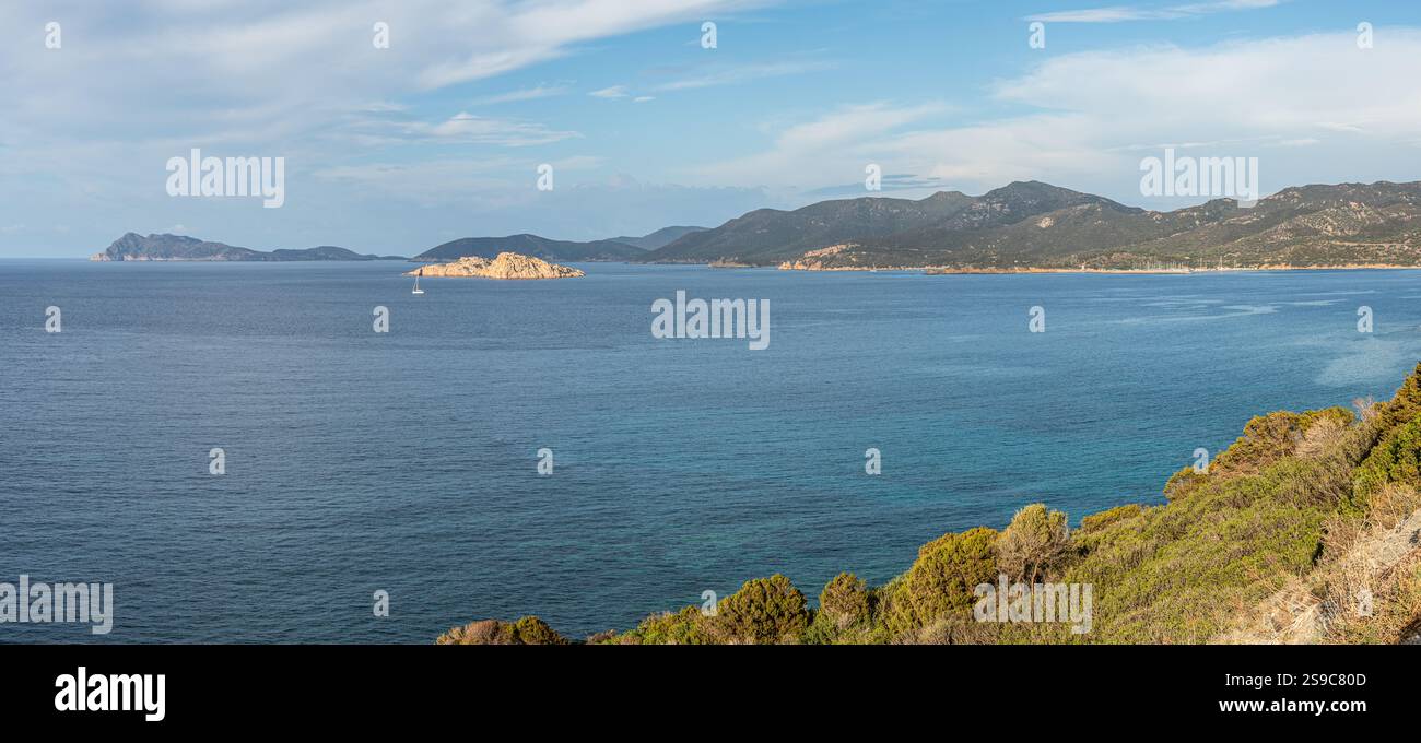 Aerial view of the Gulf of Teulada Stock Photo - Alamy