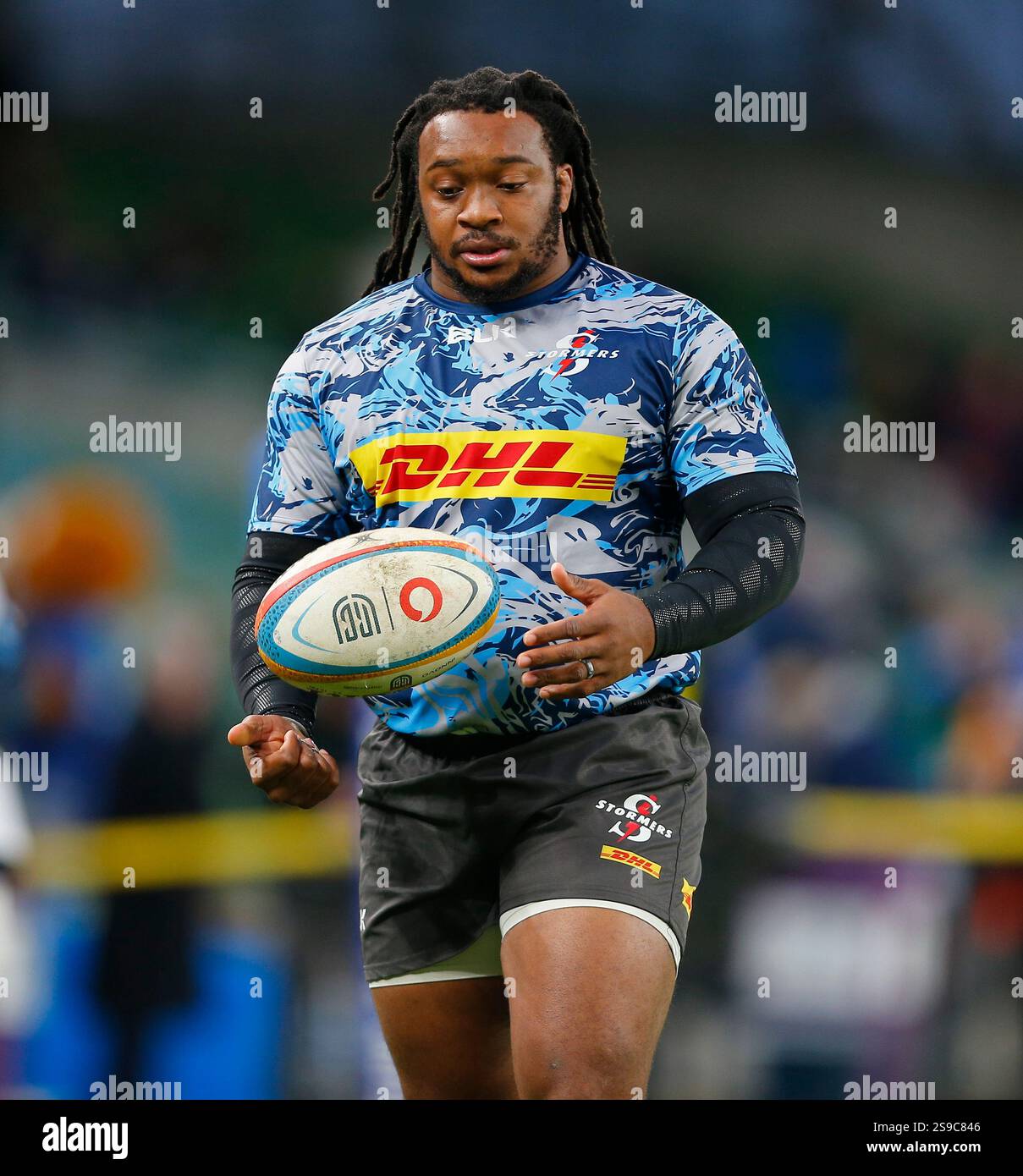 25th January 2025; Aviva Stadium, Dublin, Ireland; United Rugby ...