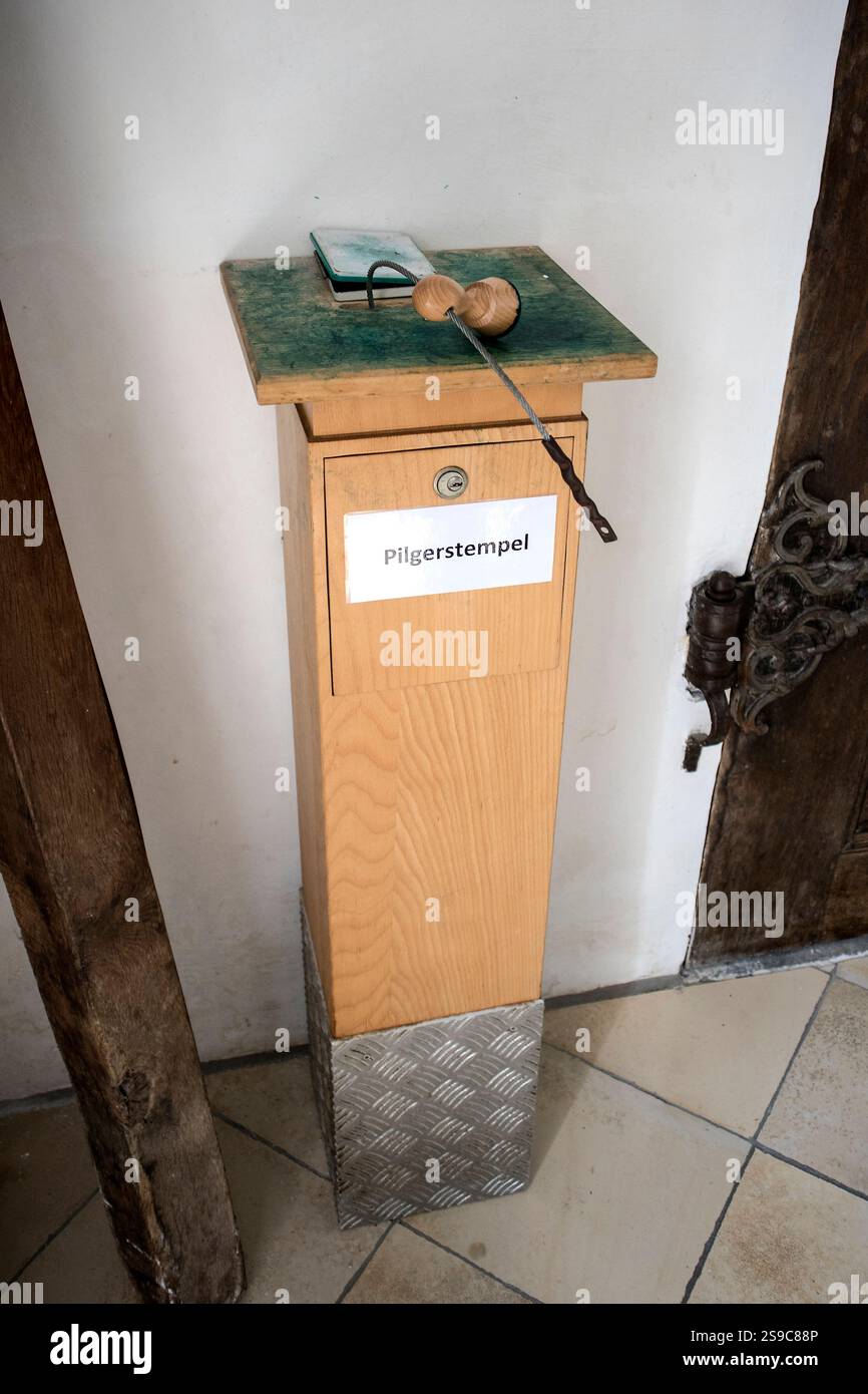 Pilgrim stamp at Monastery Schaftlarn, Munich Way of St. James, Bavaria ...