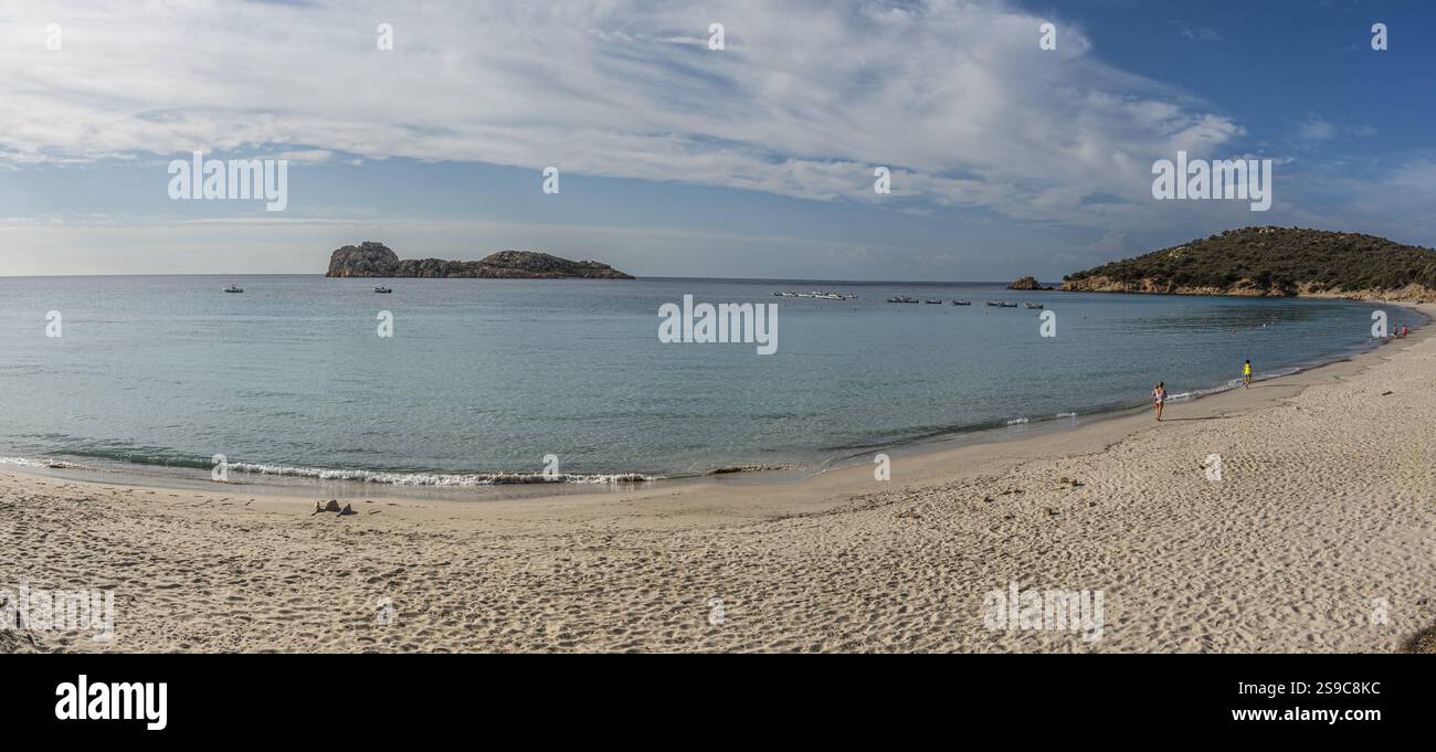 Aerial view of the Gulf of Teulada Stock Photo - Alamy