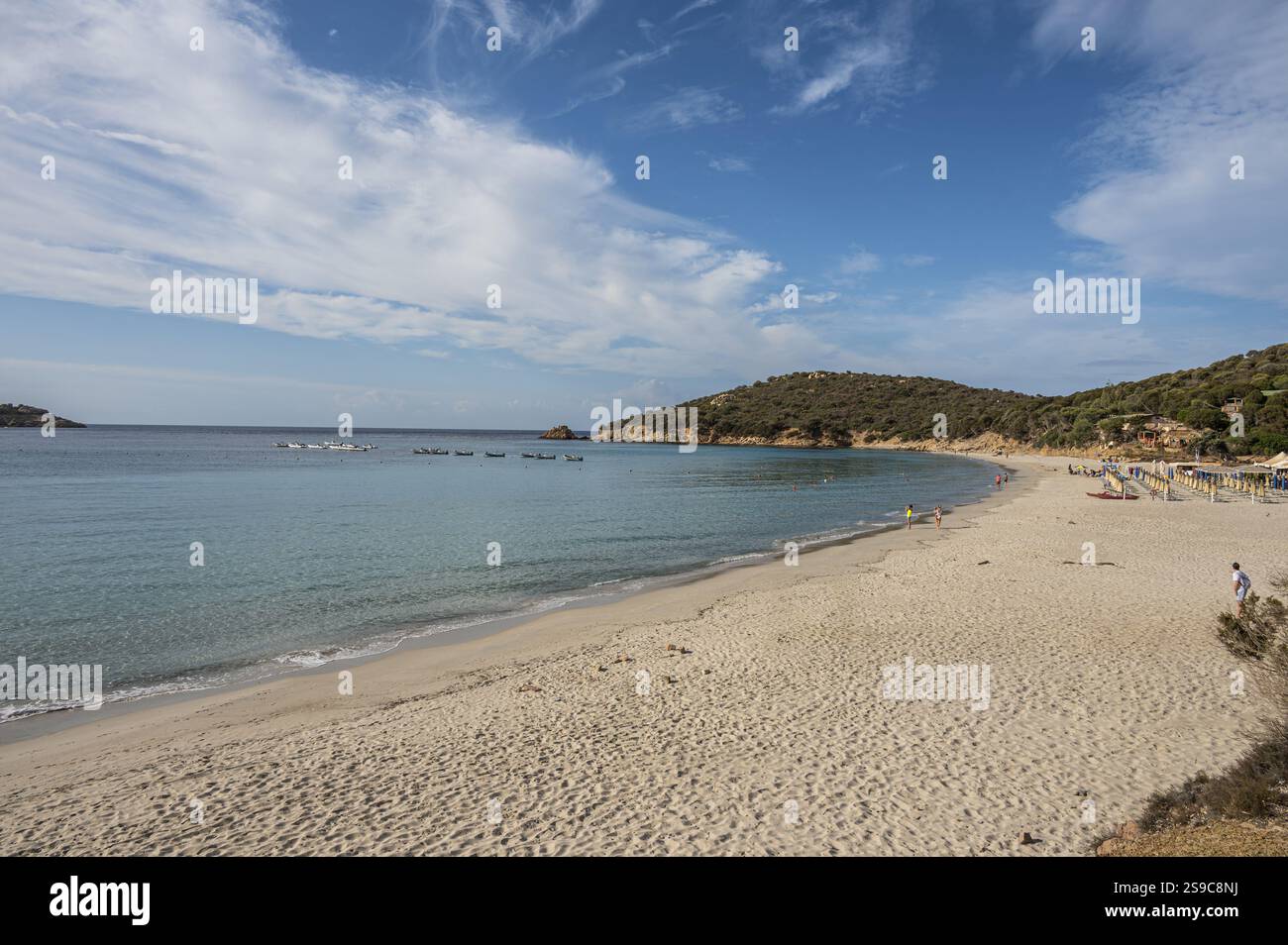 Aerial view of the Gulf of Teulada Stock Photo - Alamy