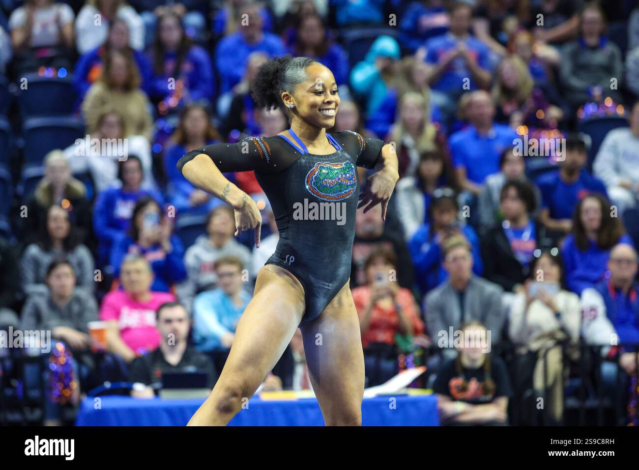 Florida's Sloane Blakely competes on the floor exercise during an NCAA ...