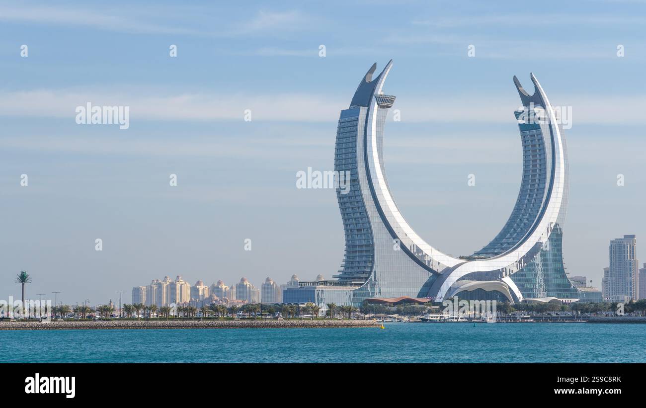 Doha, Qatar-January 18, 2025: the newly developed lusail city with ...