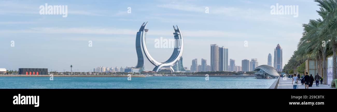 Doha, Qatar-January 18, 2025: the newly developed lusail city with ...