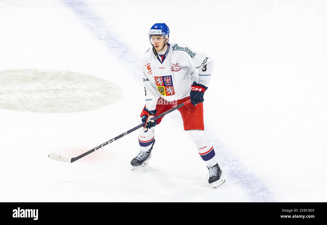 Fribourg, Switzerland, 14th Dec 2024: #3 Ronald Knot, defender Czechia ...