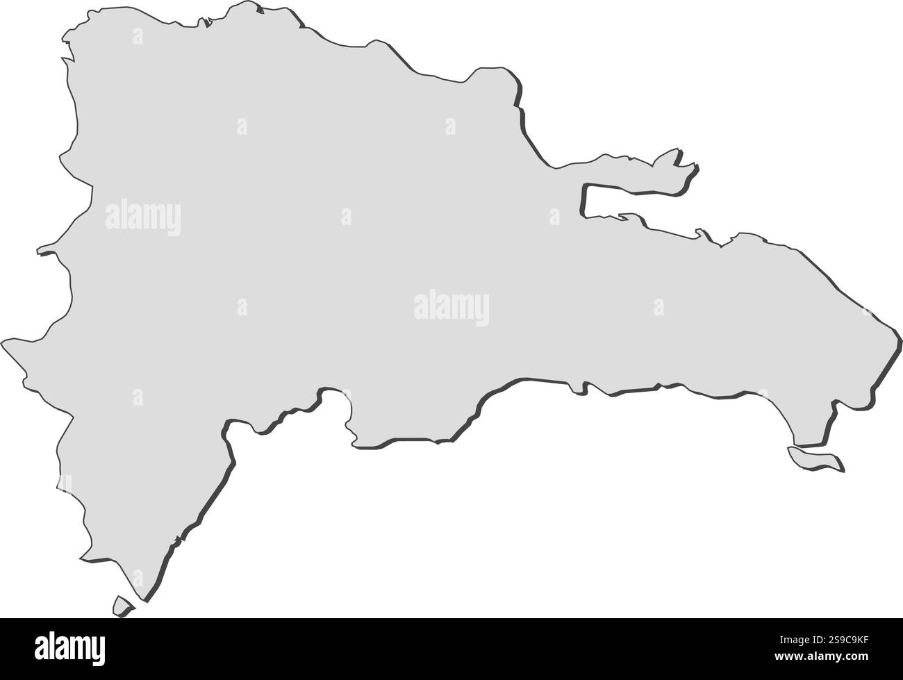 Map dominican republic in Black and White Stock Photos & Images - Alamy