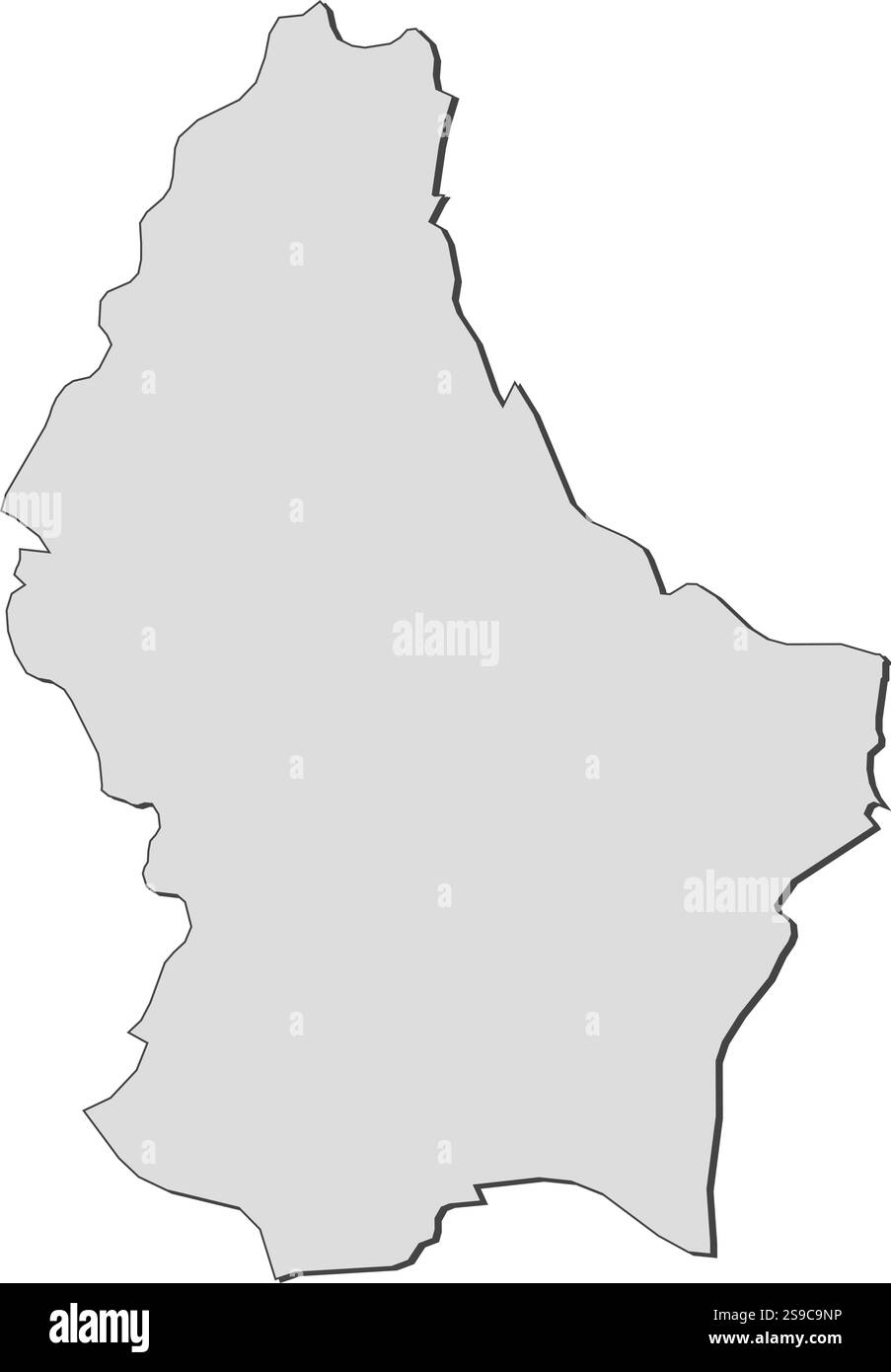 Map of Luxembourg, filled in gray Stock Vector Image & Art - Alamy