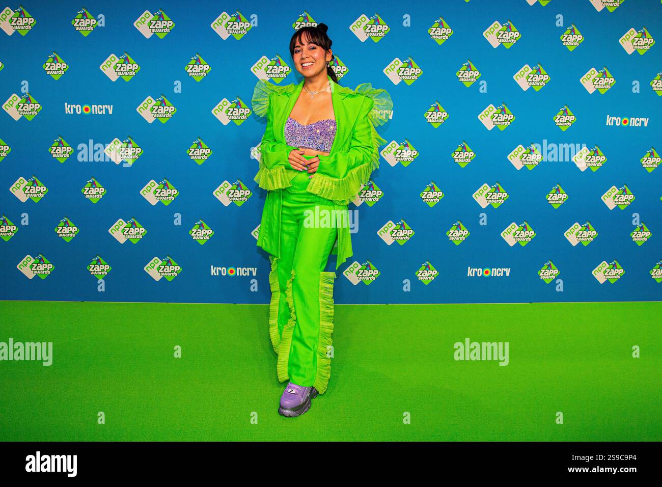 HILVERSUM - Nienke van Dijk on the green carpet prior to the ...