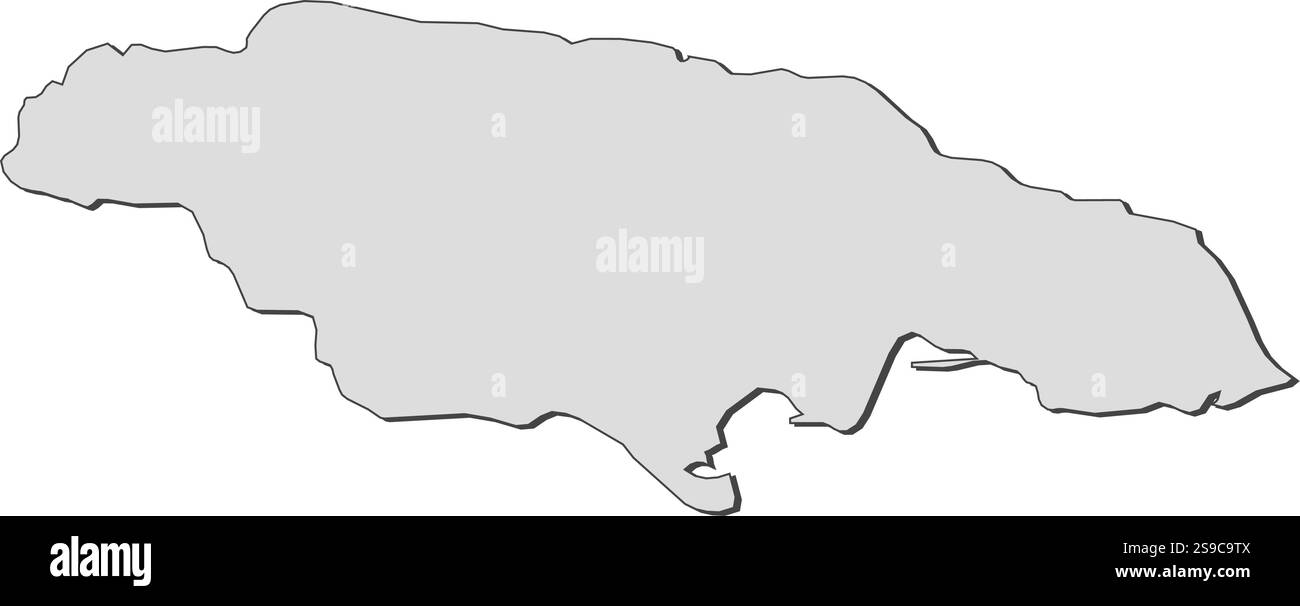 Map in colours jamaica hi-res stock photography and images - Alamy