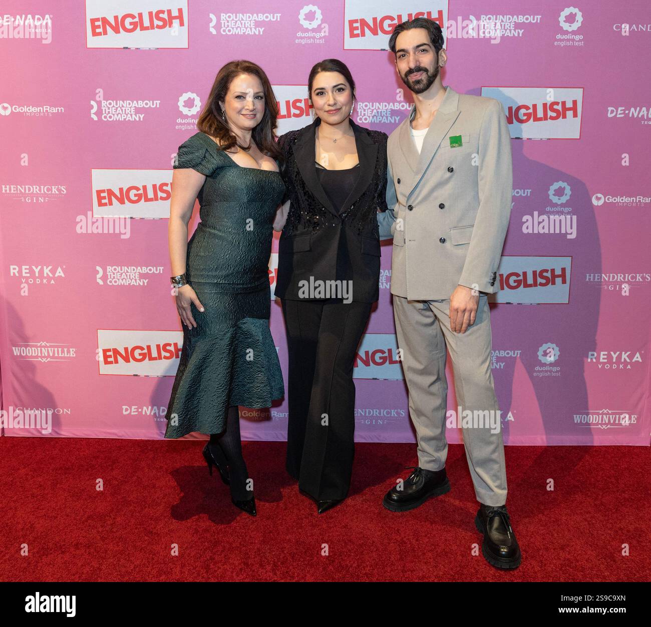 Erica Bines, Shadee Vossoughi, Joe Joseph attend Broadway Opening night ...