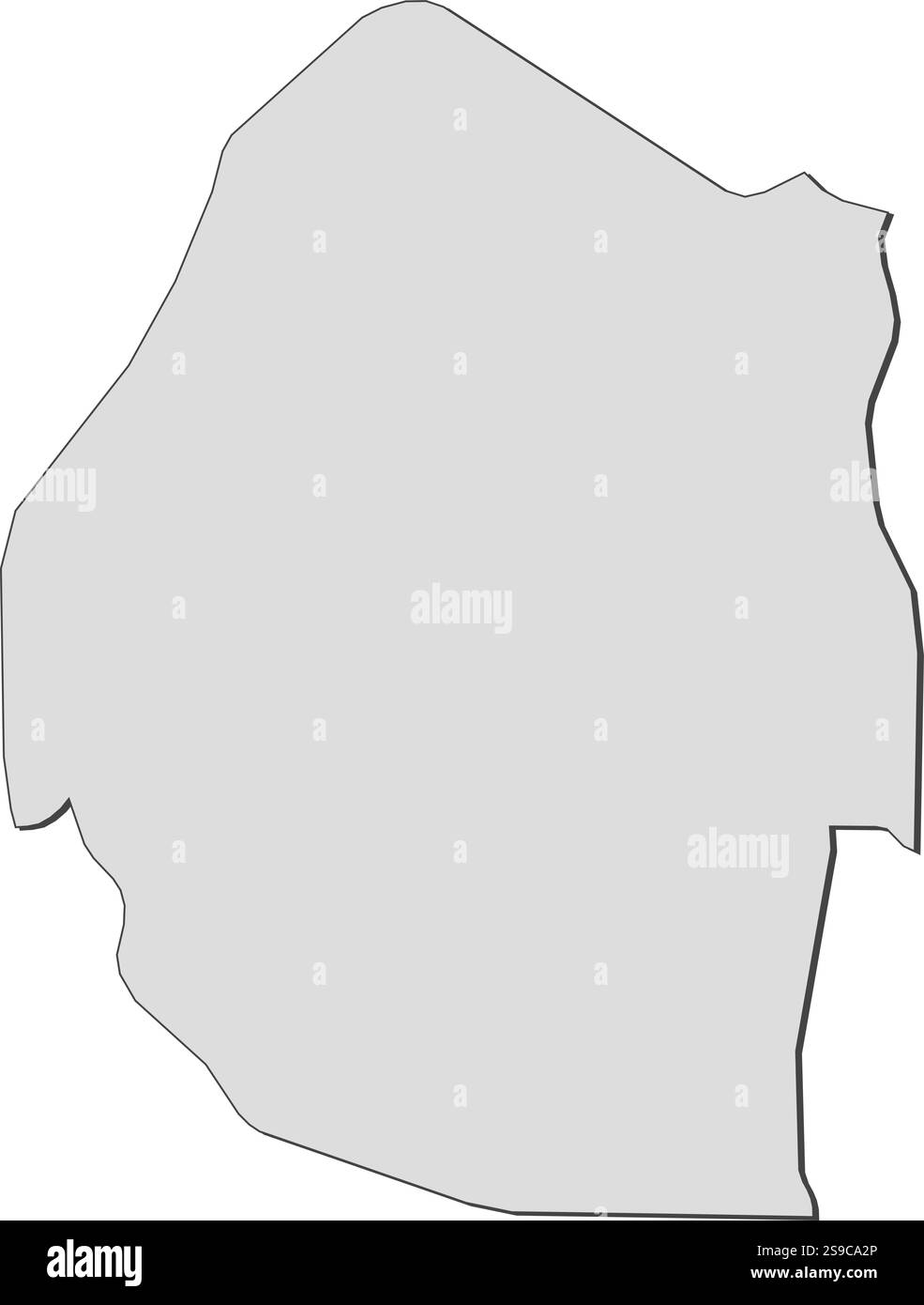Gray swaziland map on hi-res stock photography and images - Alamy