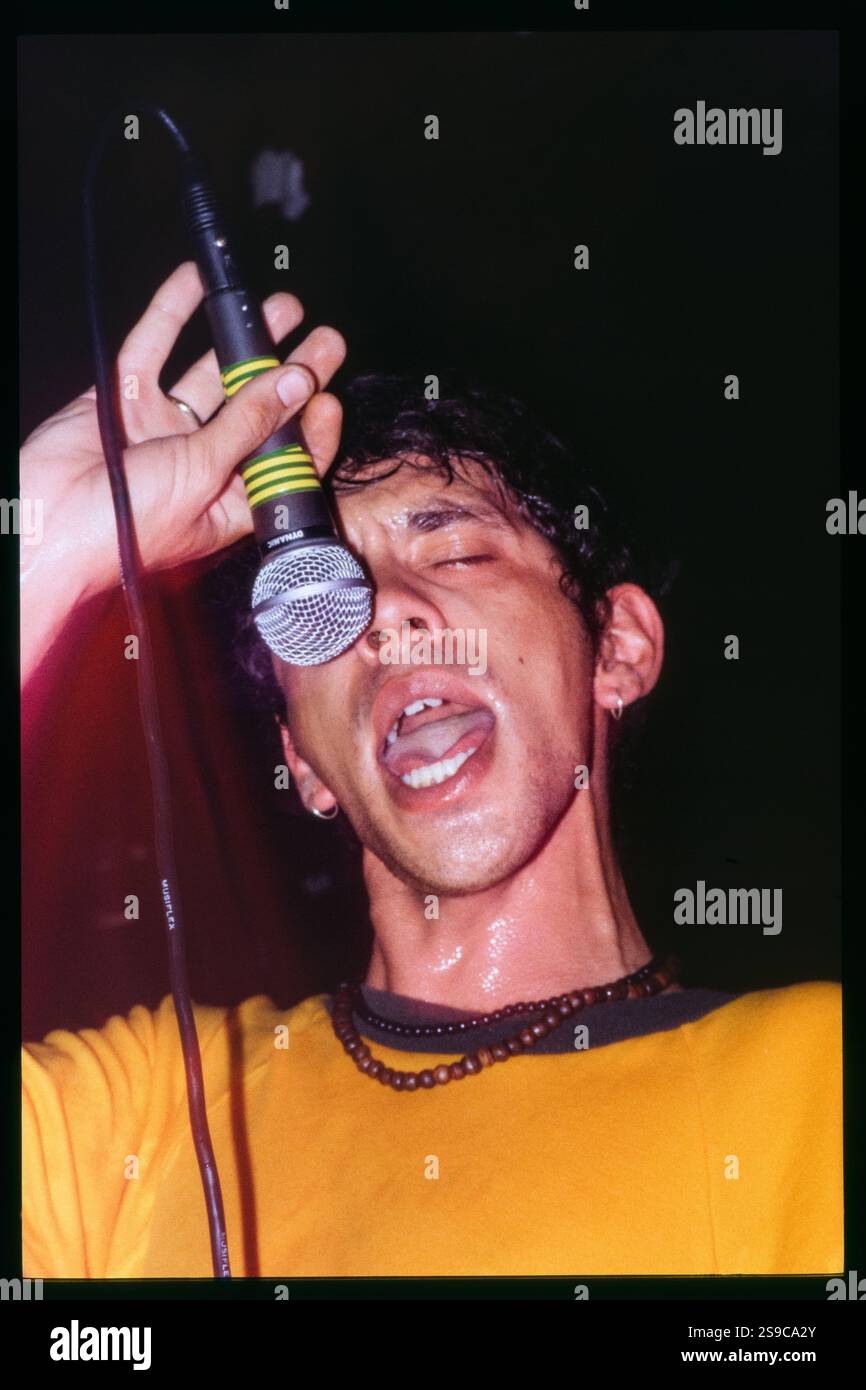 RICK WITTER, EARLY TOUR, 1994: A young Rick Witter of Shed Seven ...