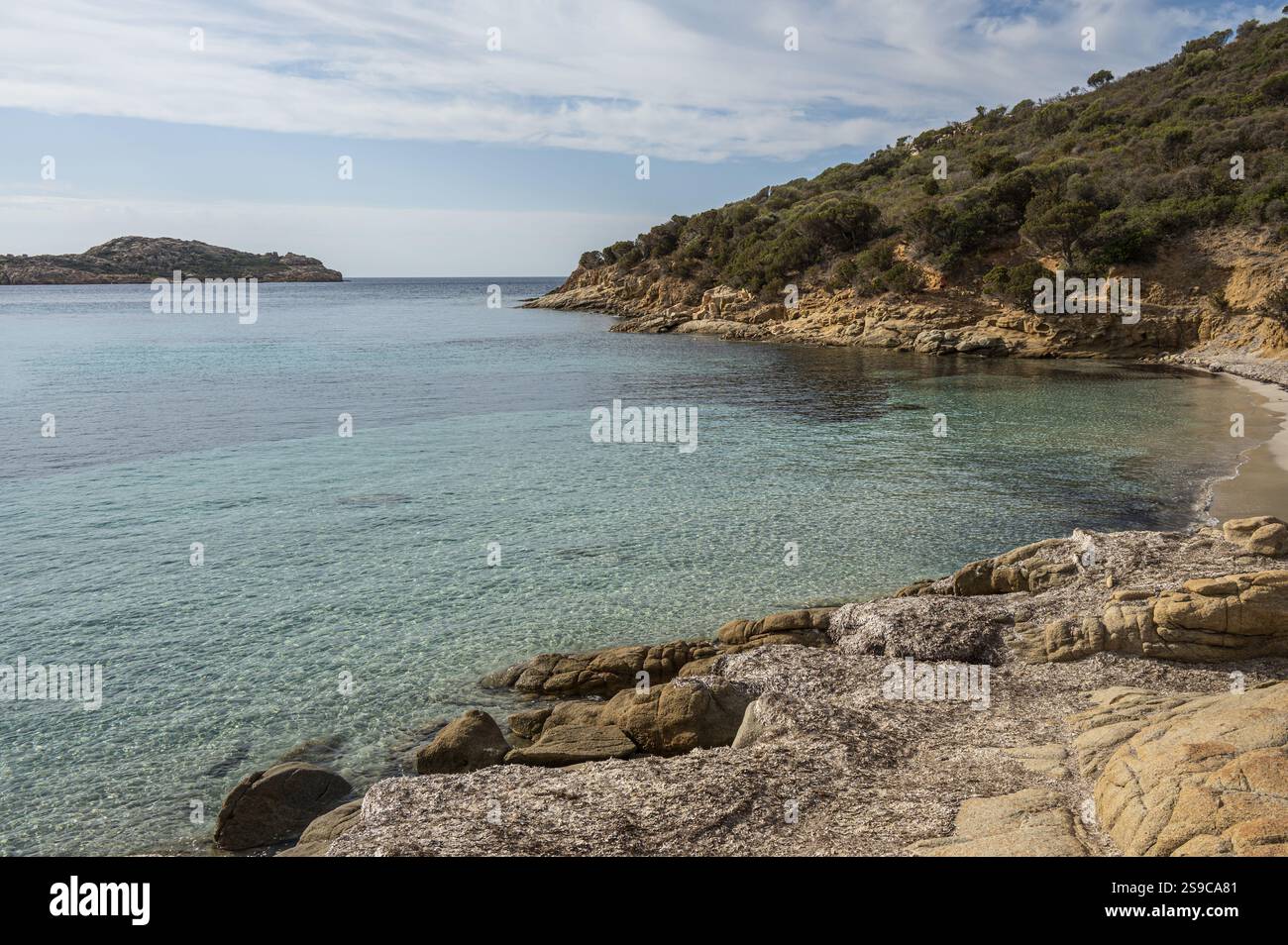 Aerial view of the Gulf of Teulada Stock Photo - Alamy