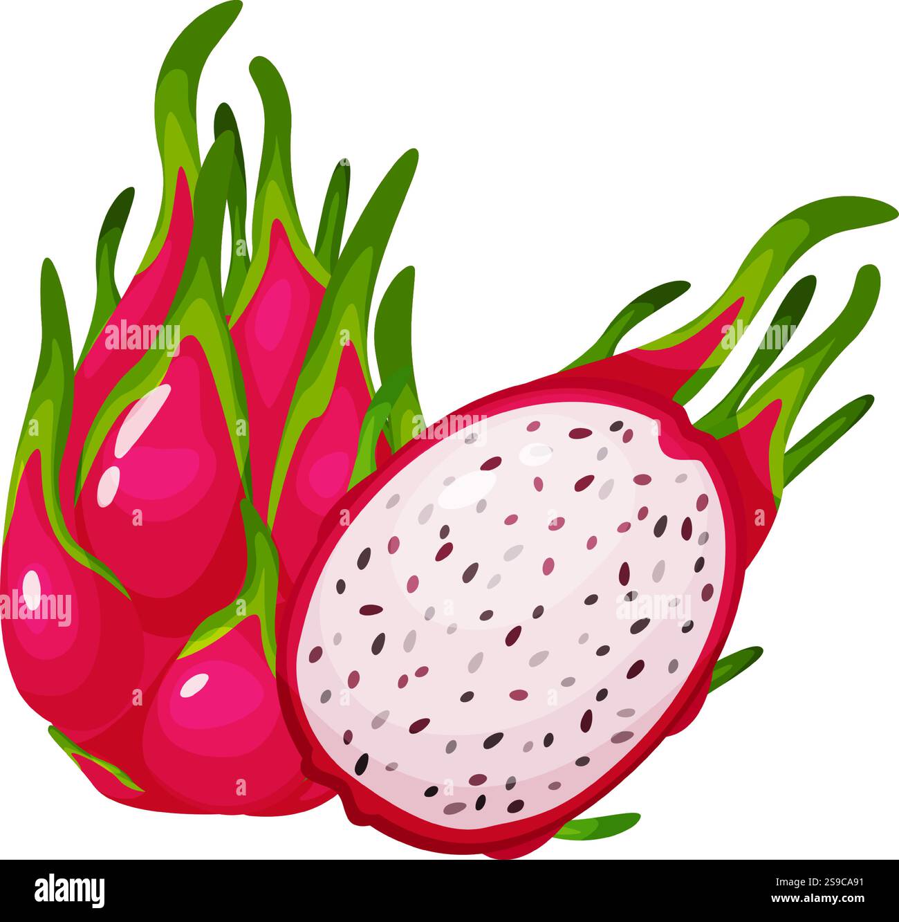 One whole and one halved Stock Vector Images - Alamy