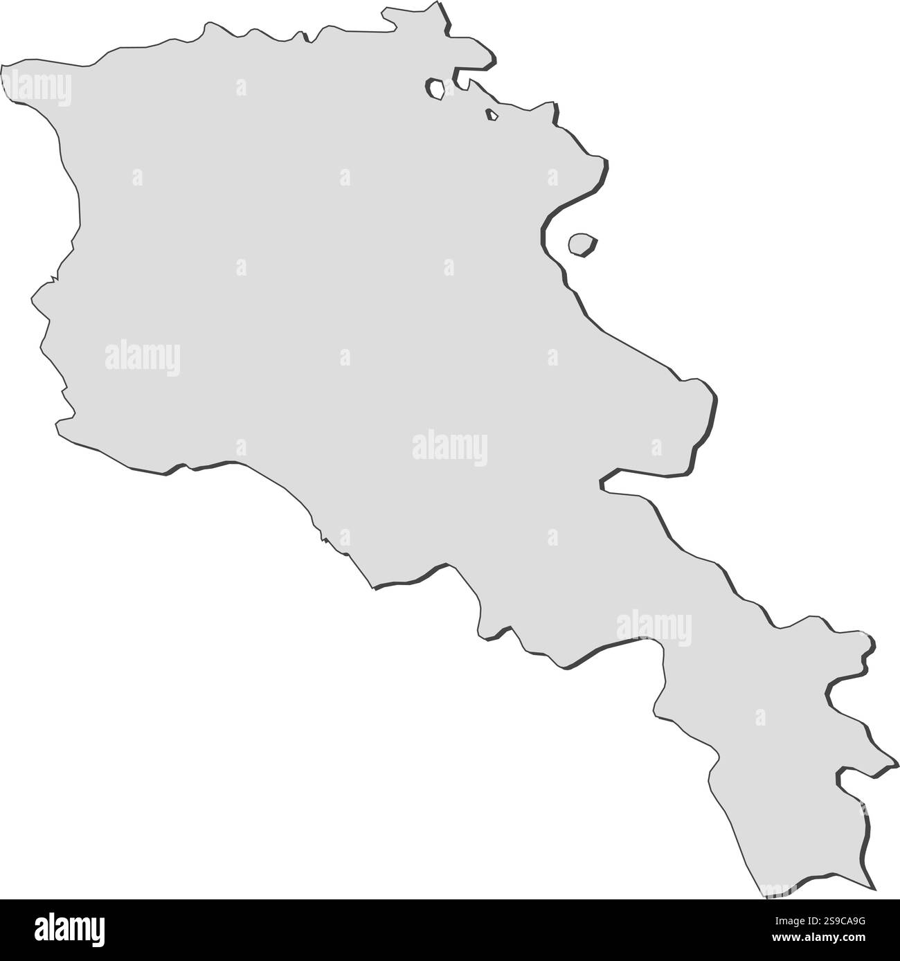 Map of Armenia, filled in gray Stock Vector Image & Art - Alamy