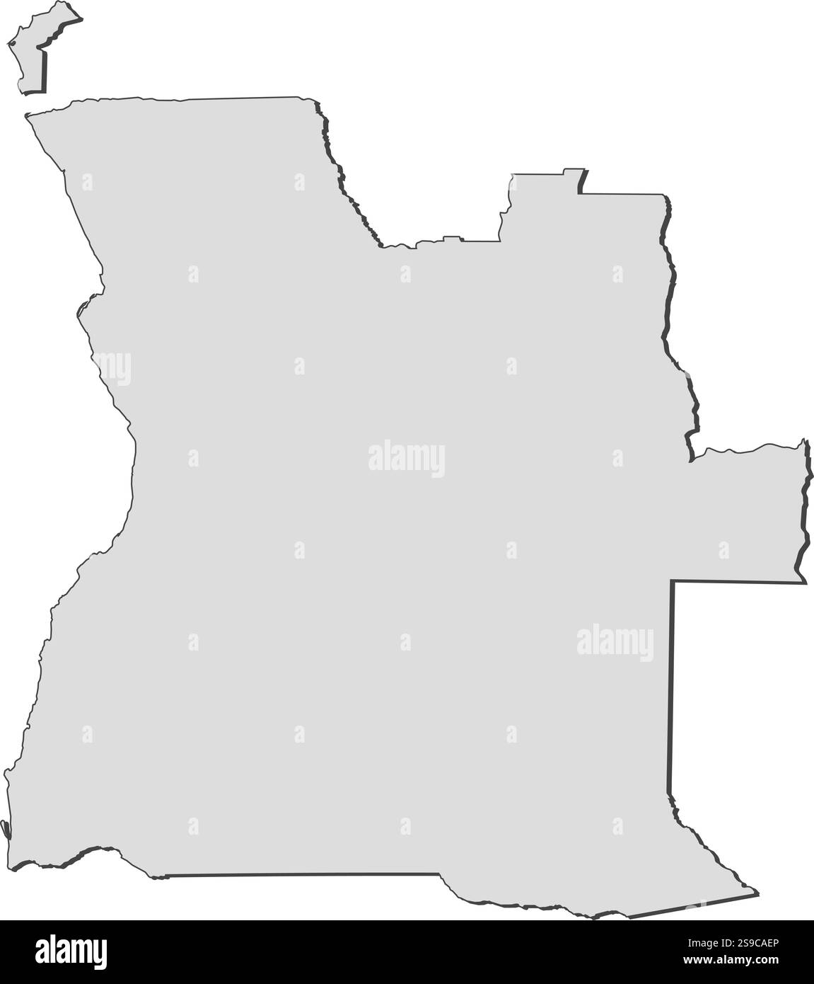 3d map angola silhouette Cut Out Stock Images & Pictures - Alamy