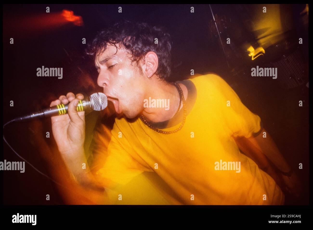 RICK WITTER, EARLY TOUR, 1994: A young Rick Witter of Shed Seven ...
