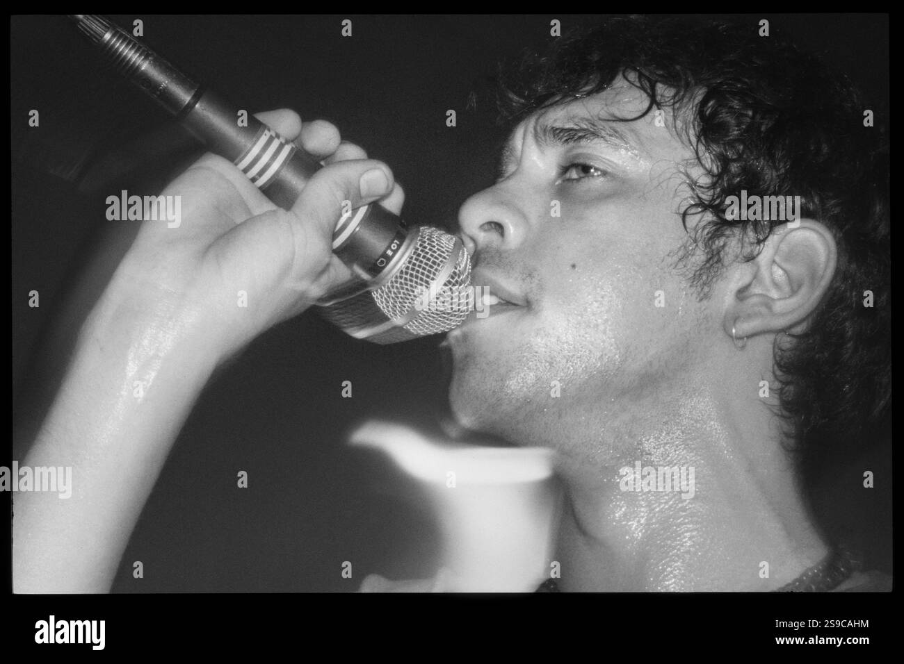 RICK WITTER, EARLY TOUR, 1994: A young Rick Witter of Shed Seven ...