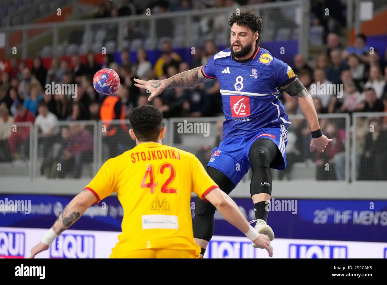 France's Elohim Prandi in action during the main round match between ...