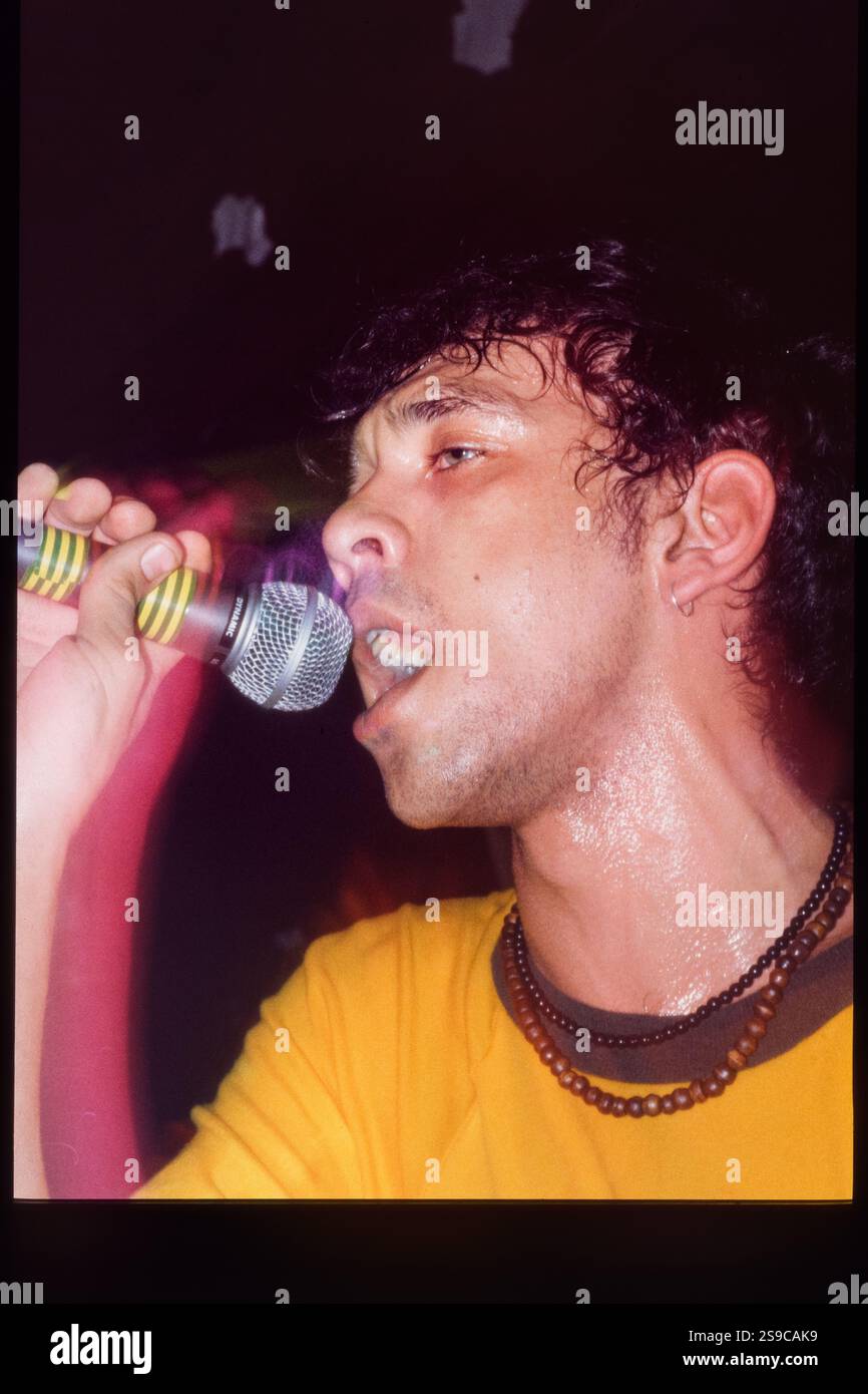 RICK WITTER, EARLY TOUR, 1994: A young Rick Witter of Shed Seven ...