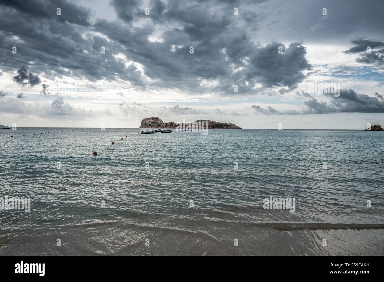 Aerial view of the Gulf of Teulada Stock Photo - Alamy