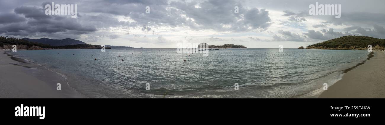 Aerial view of the Gulf of Teulada Stock Photo - Alamy