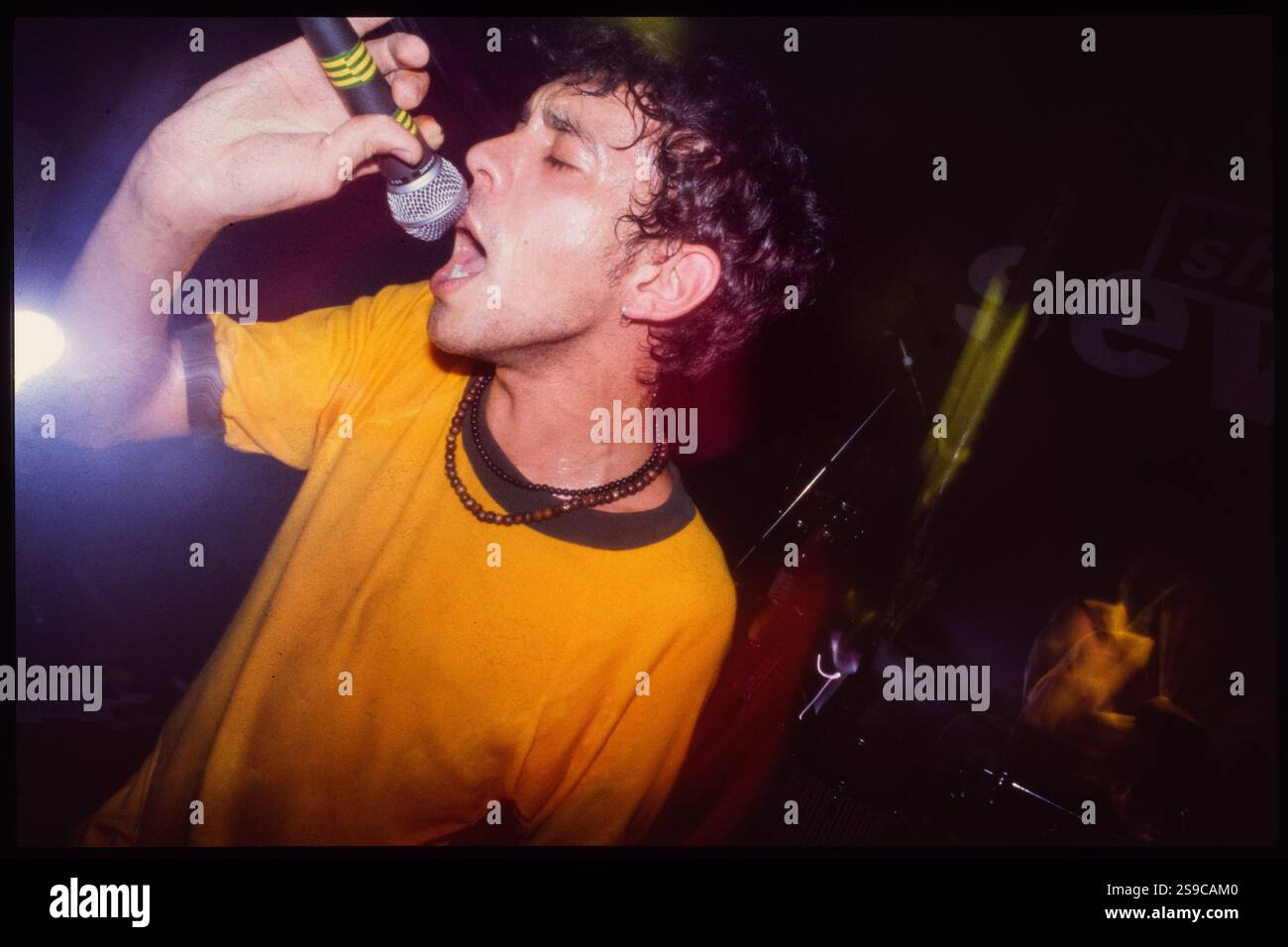 RICK WITTER, EARLY TOUR, 1994: A young Rick Witter of Shed Seven ...