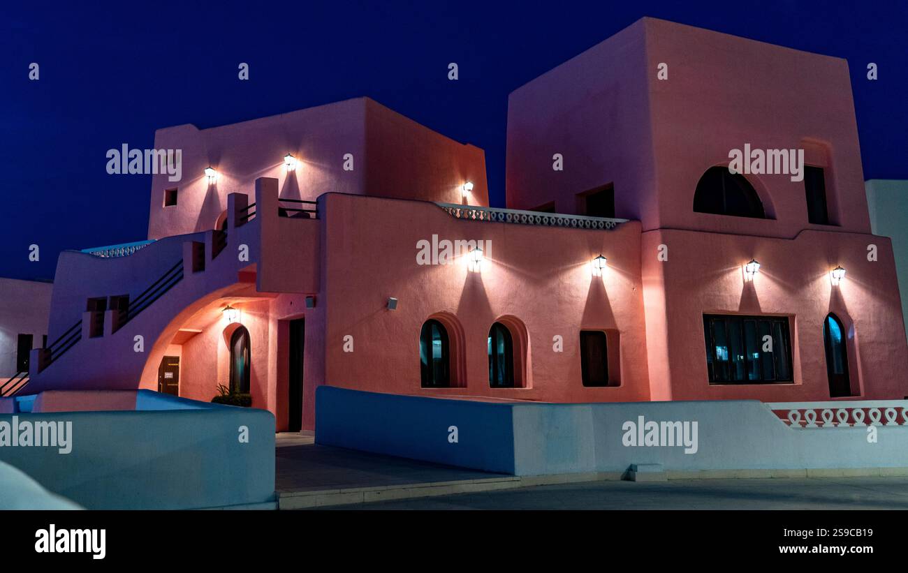 Doha, Qatar-January 18, 2025: A vibrant view of the MENA District in ...