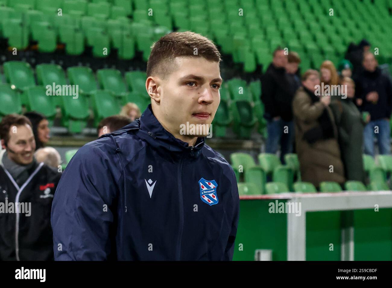 GRONINGEN, NETHERLANDS - JANUARY 25: Milos Lukovic of sc Heerenveen ...