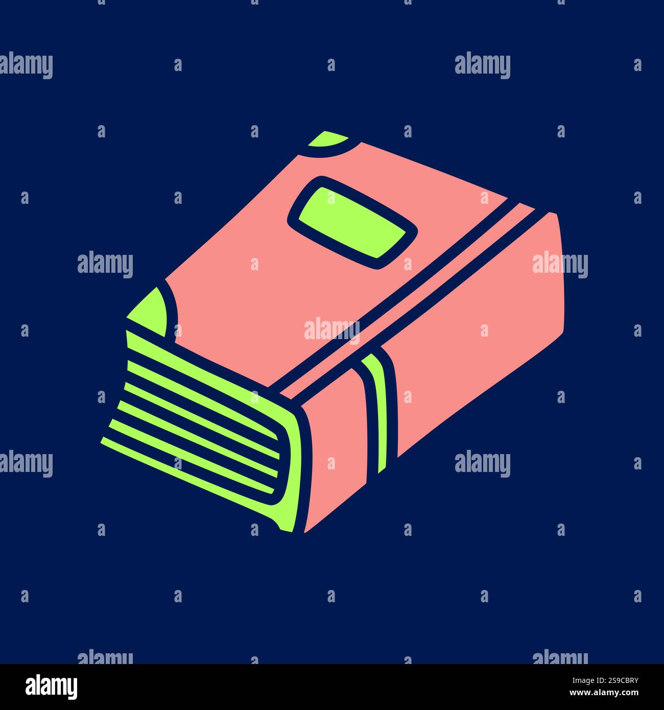 Doodle book icon hand drawn in a modern minimalistic style and colored ...