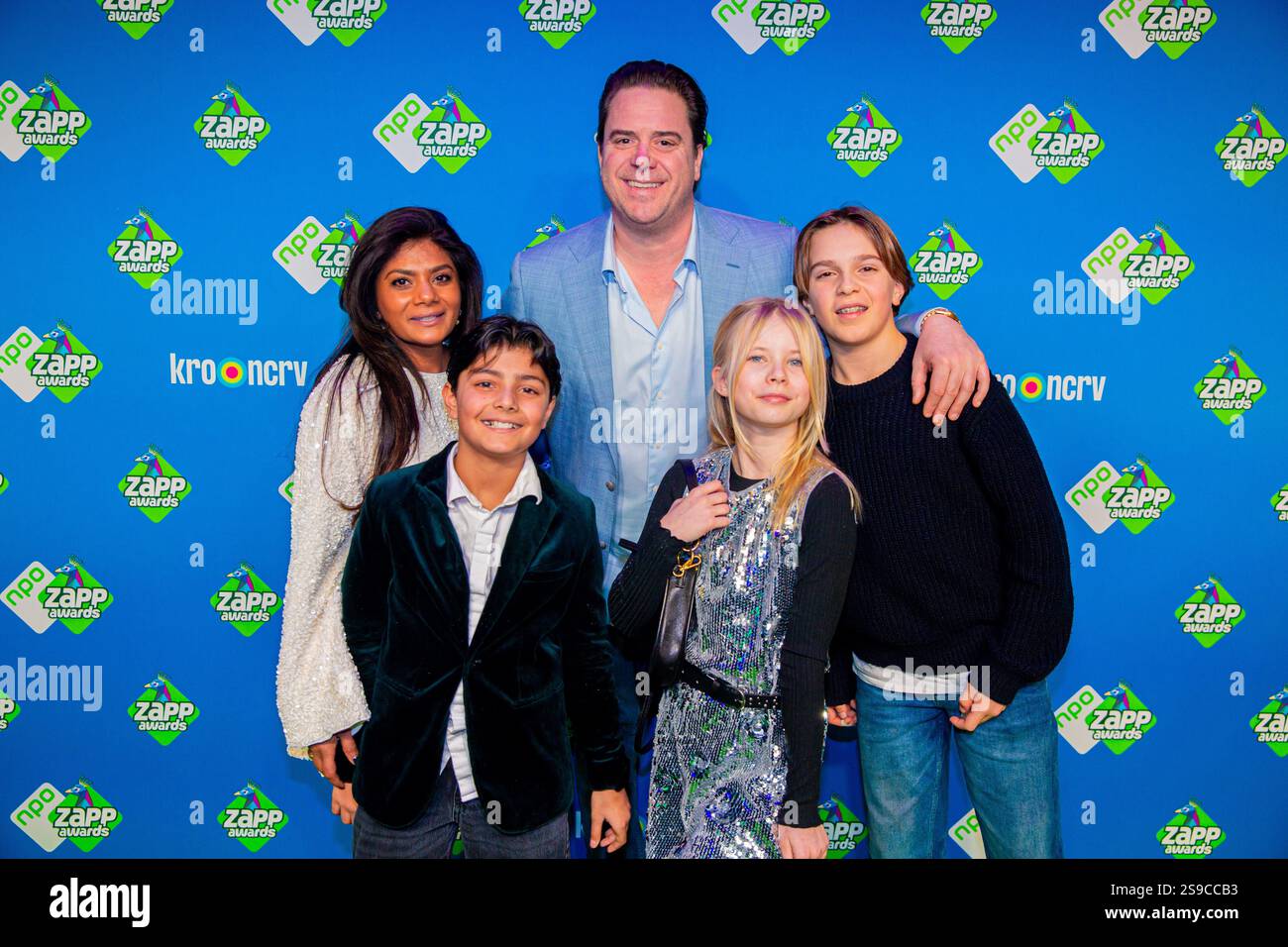 HILVERSUM - Kimberly Bosman with partner Gerrit on the green carpet ...