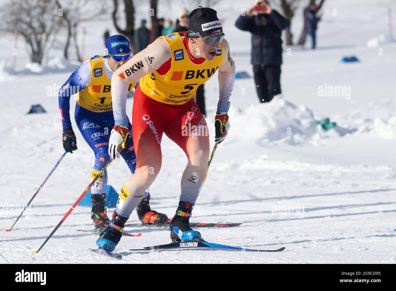 Valerio Grond (SUI) during FIS Cross Country World Cup, Engadin ...