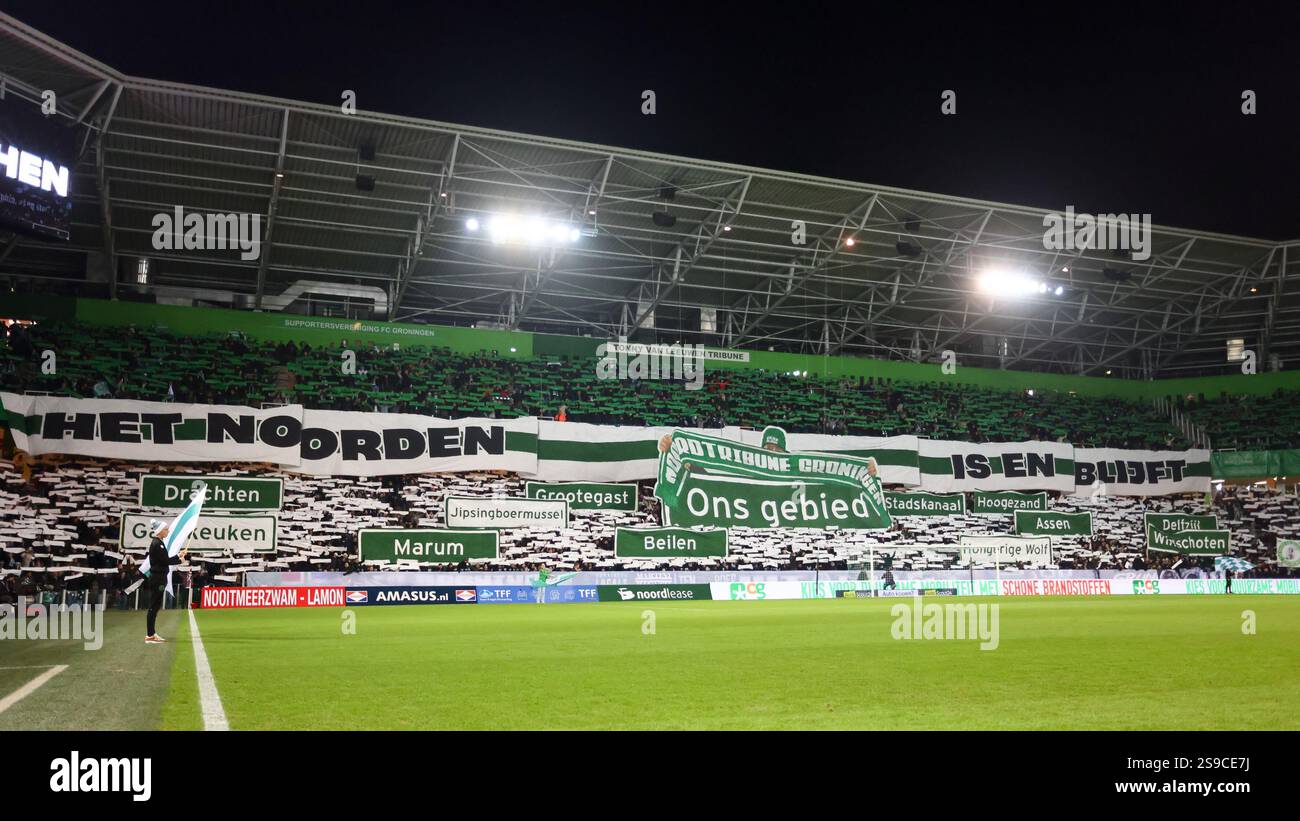 GRONINGEN , 25-01-2025 , Stadium Euroborg, season 2024 / 2025 , Dutch ...