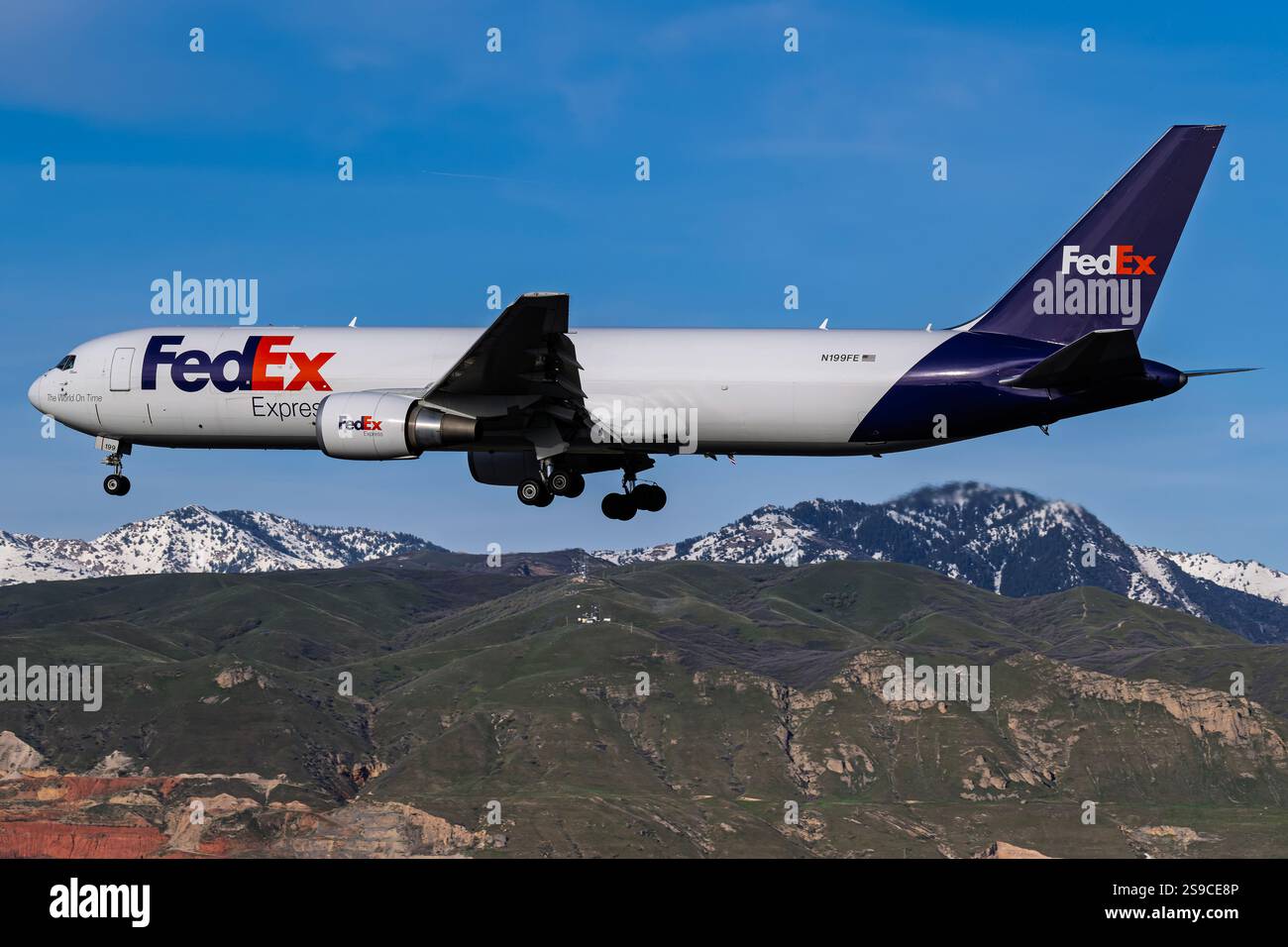 Salt Lake City Airport 4-21-2024 Salt Lake City UT USA FedEx Express ...