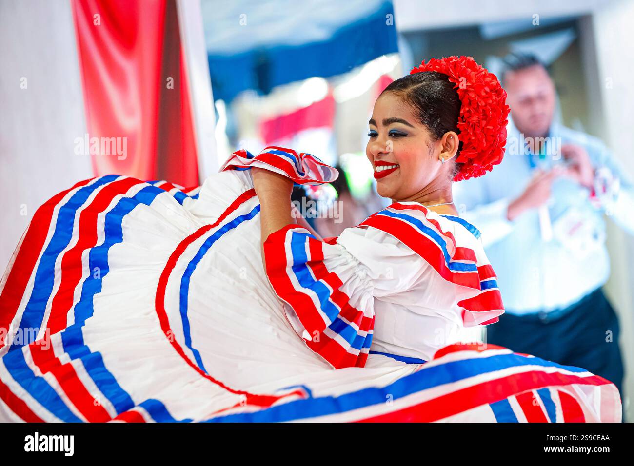 Madrid, Spain. 24th January, 2025. Traditional dance at the Dominican ...