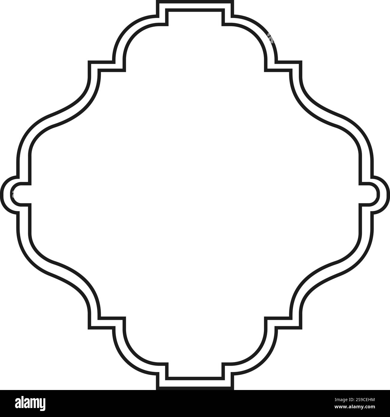 Decorative border featuring intricate hi-res stock photography and ...