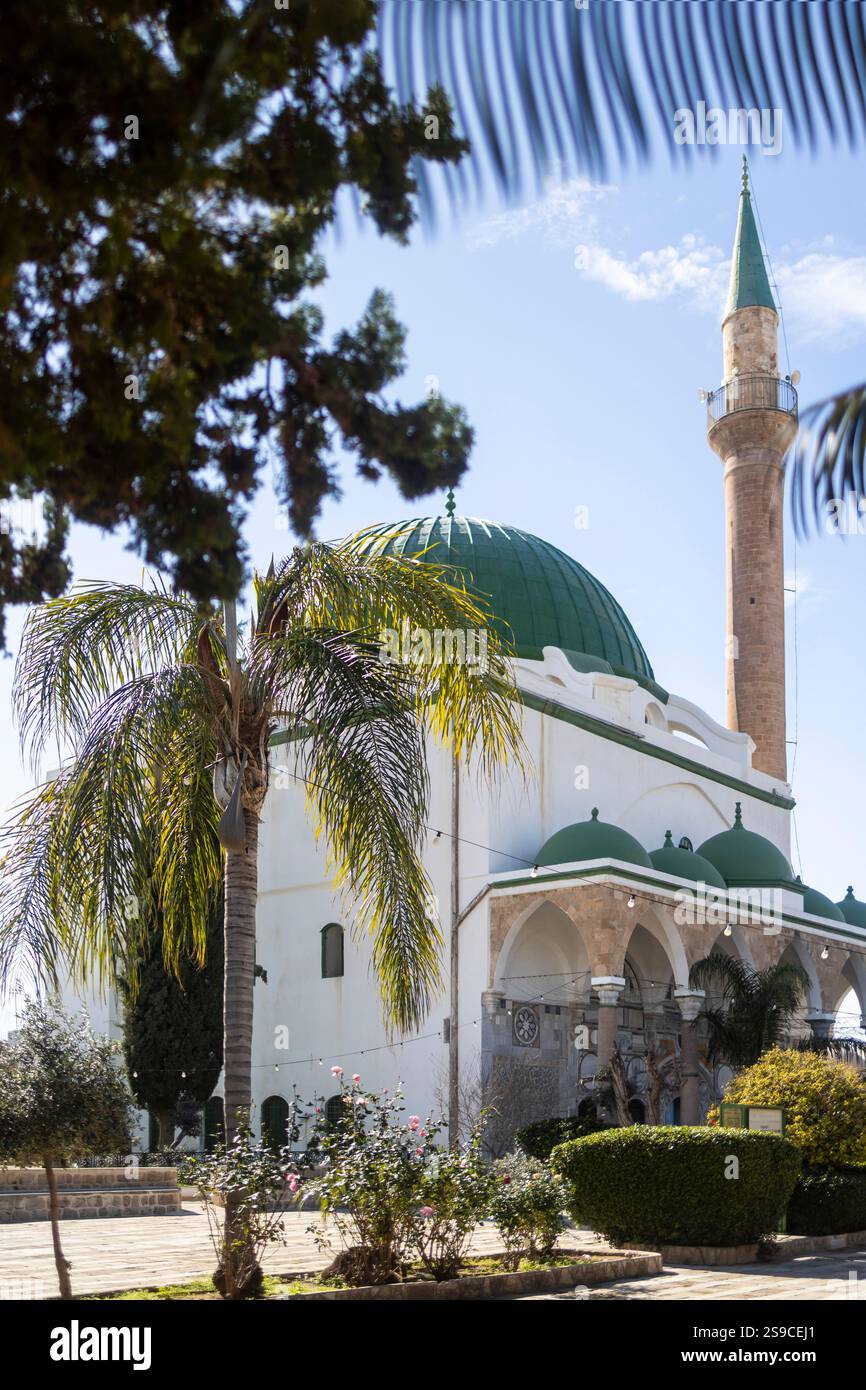 Acre, Israel – January 23, 2025, The el-Jazzar Mosque, also known as ...