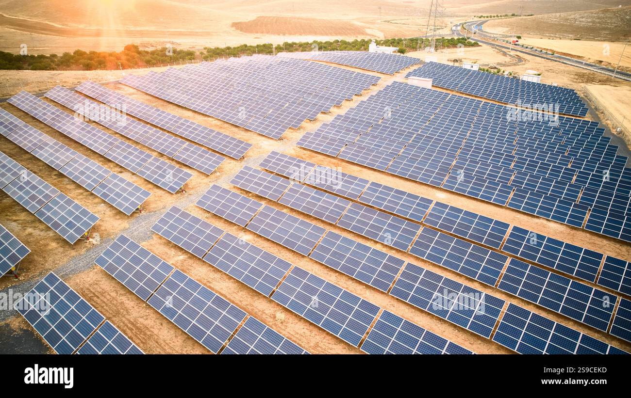 Aerial view photovoltaic power plant hi-res stock photography and ...