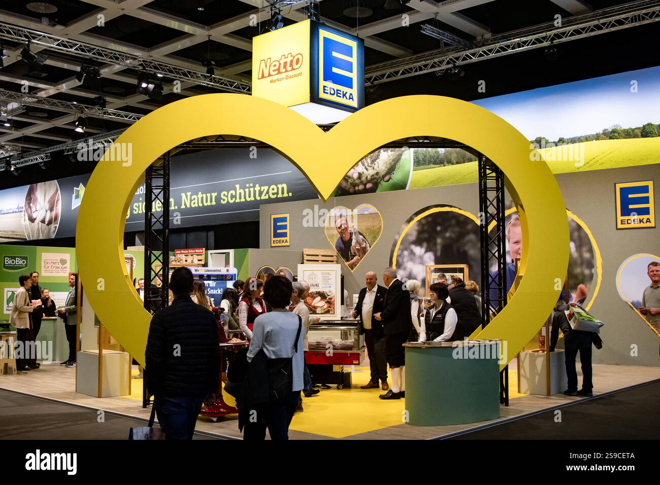 Edeka Stand in der Grüne Woche in der Messe in Berlin am 20. Januar ...