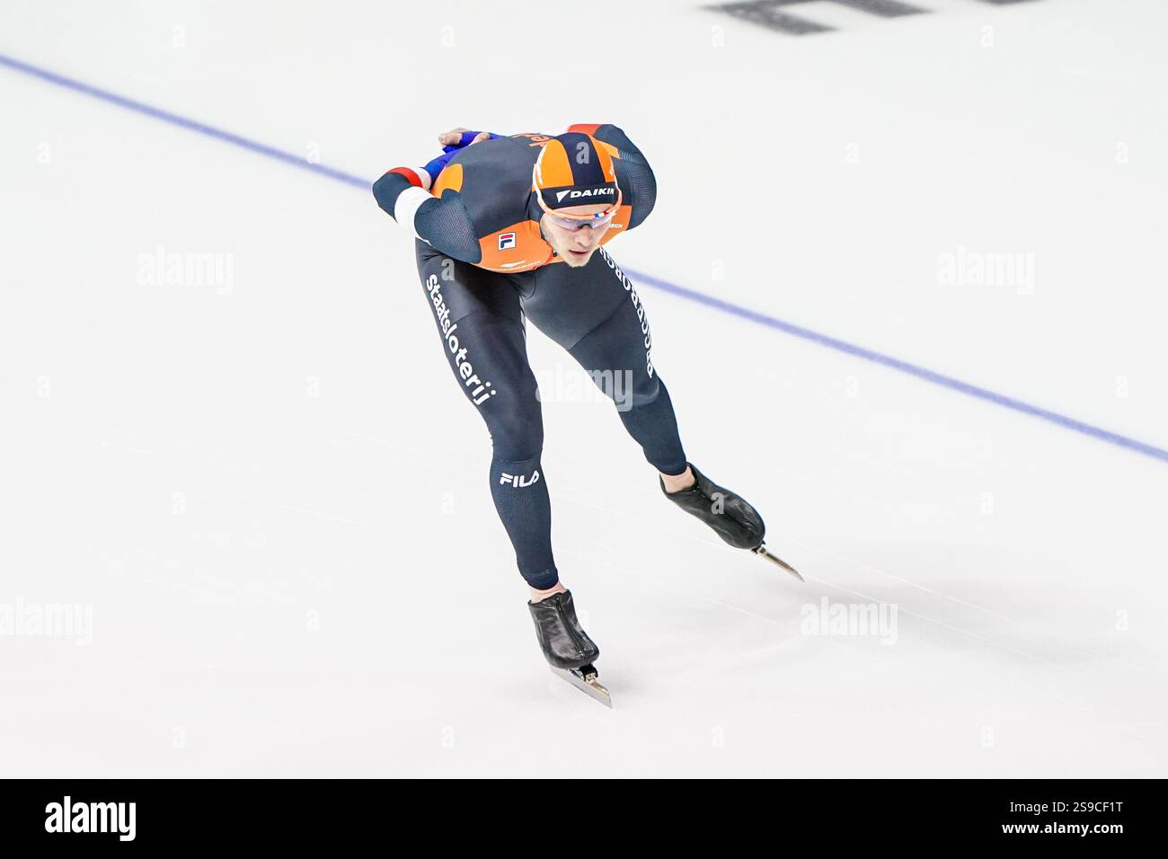 CALGARY, CANADA - JANUARY 25: Marcel Bosker of Netherlands competing ...