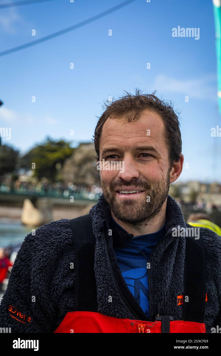 GOODCHILD Sam (gbr), Vulnerable, finishing the Vendée Globe 2024-2025 ...