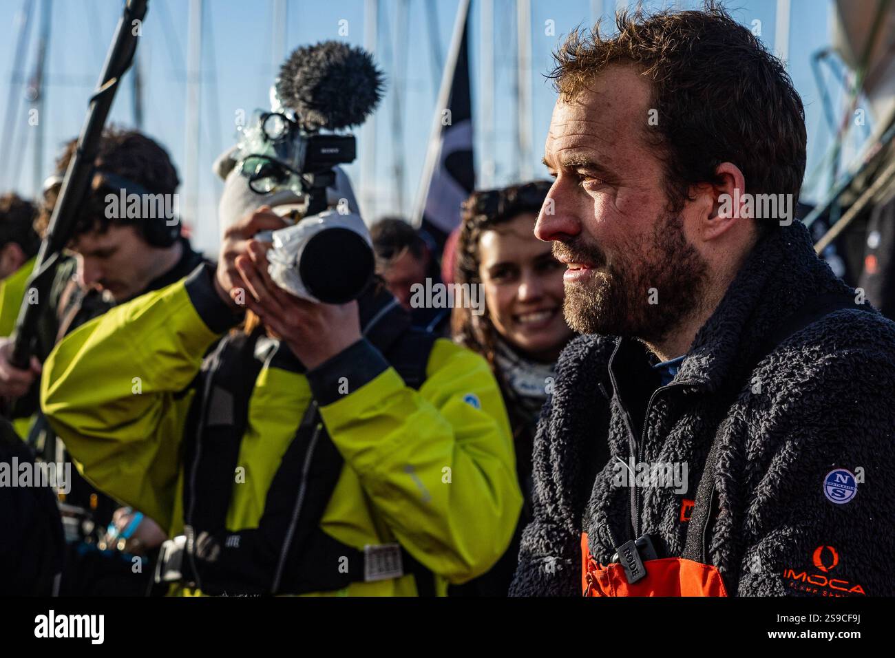 GOODCHILD Sam (gbr), Vulnerable, finishing the Vendée Globe 2024-2025 ...