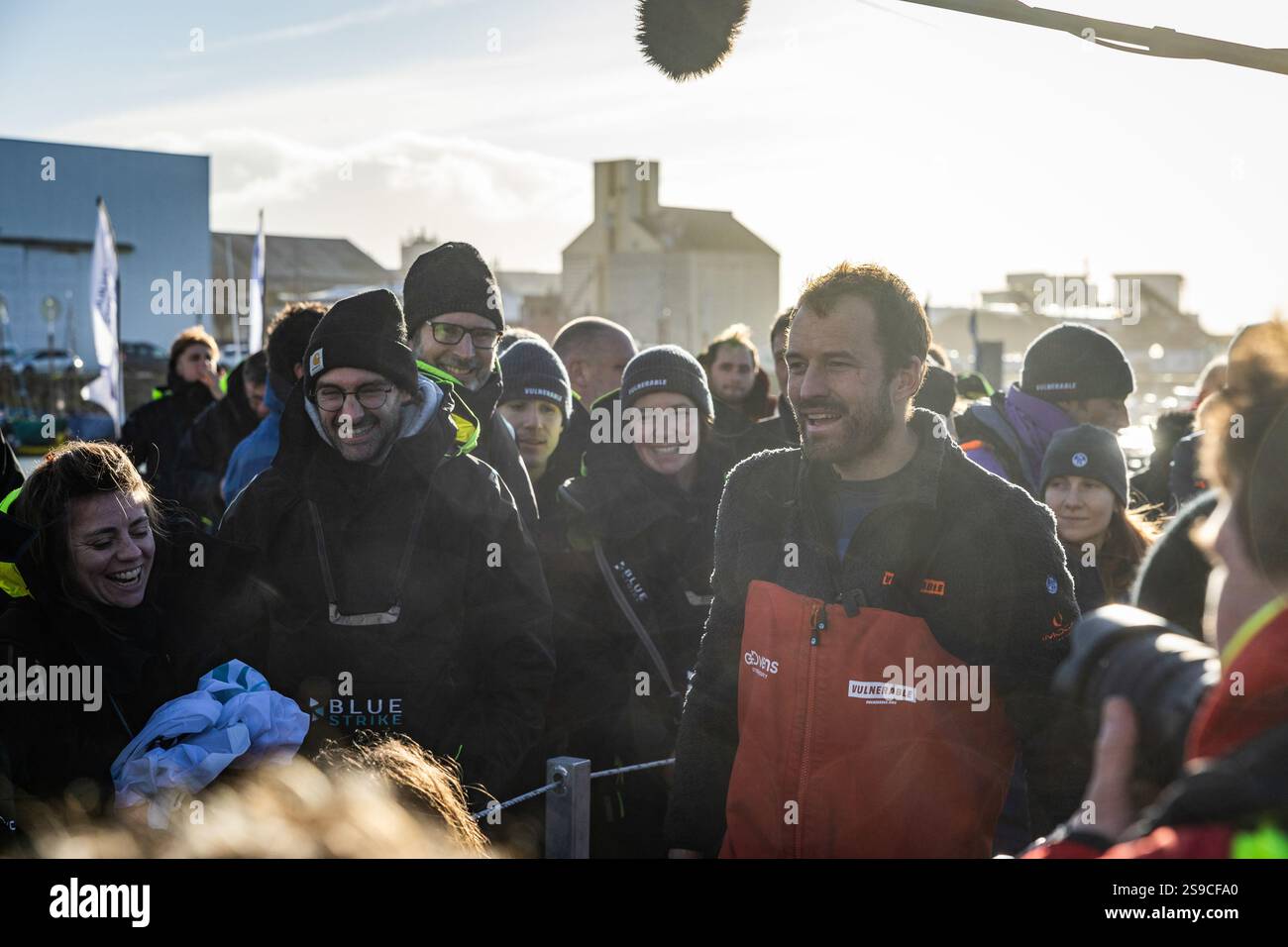 GOODCHILD Sam (gbr), Vulnerable, finishing the Vendée Globe 2024-2025 ...