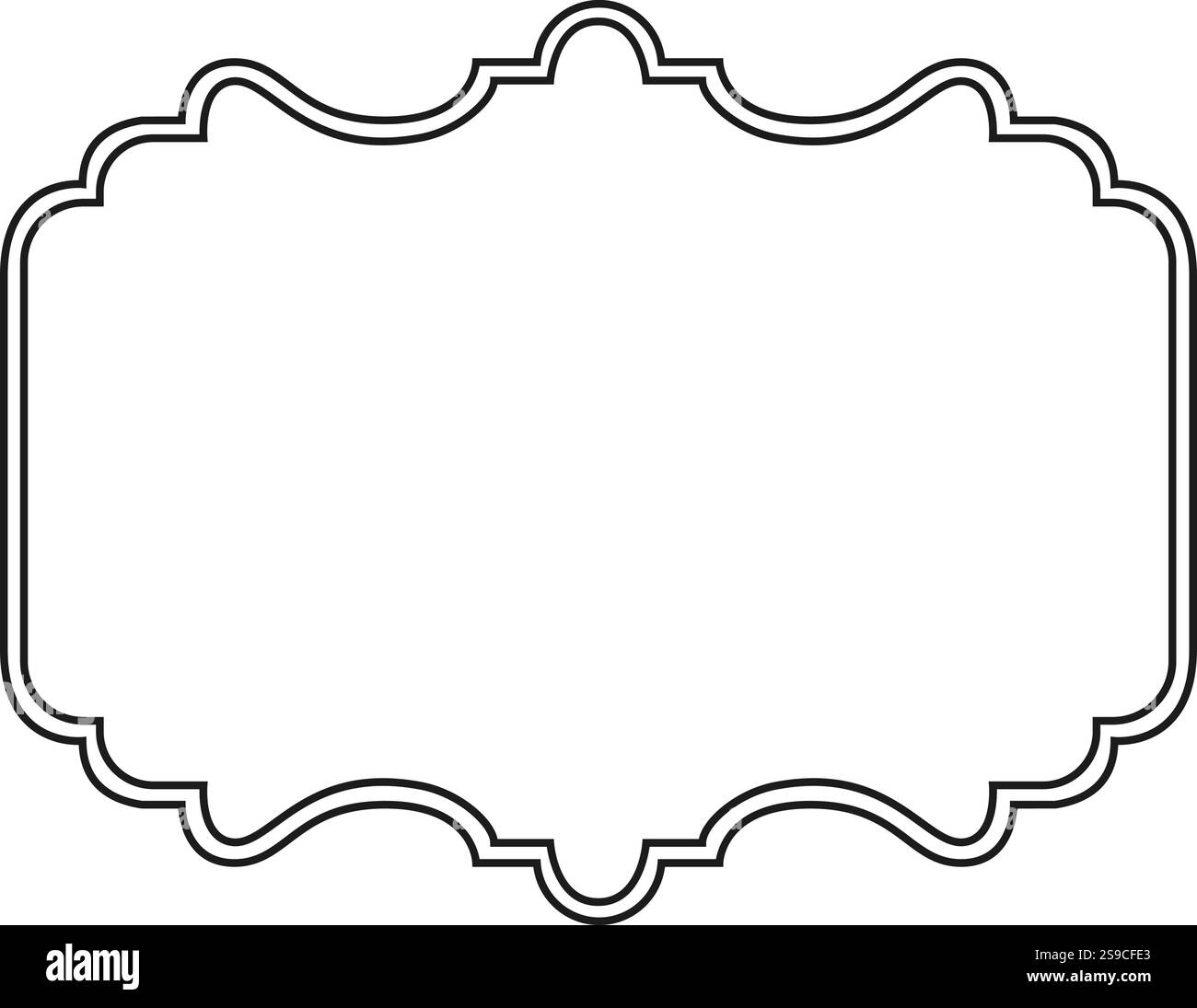 This elegant black wavy frame adds a touch of sophistication, perfect ...