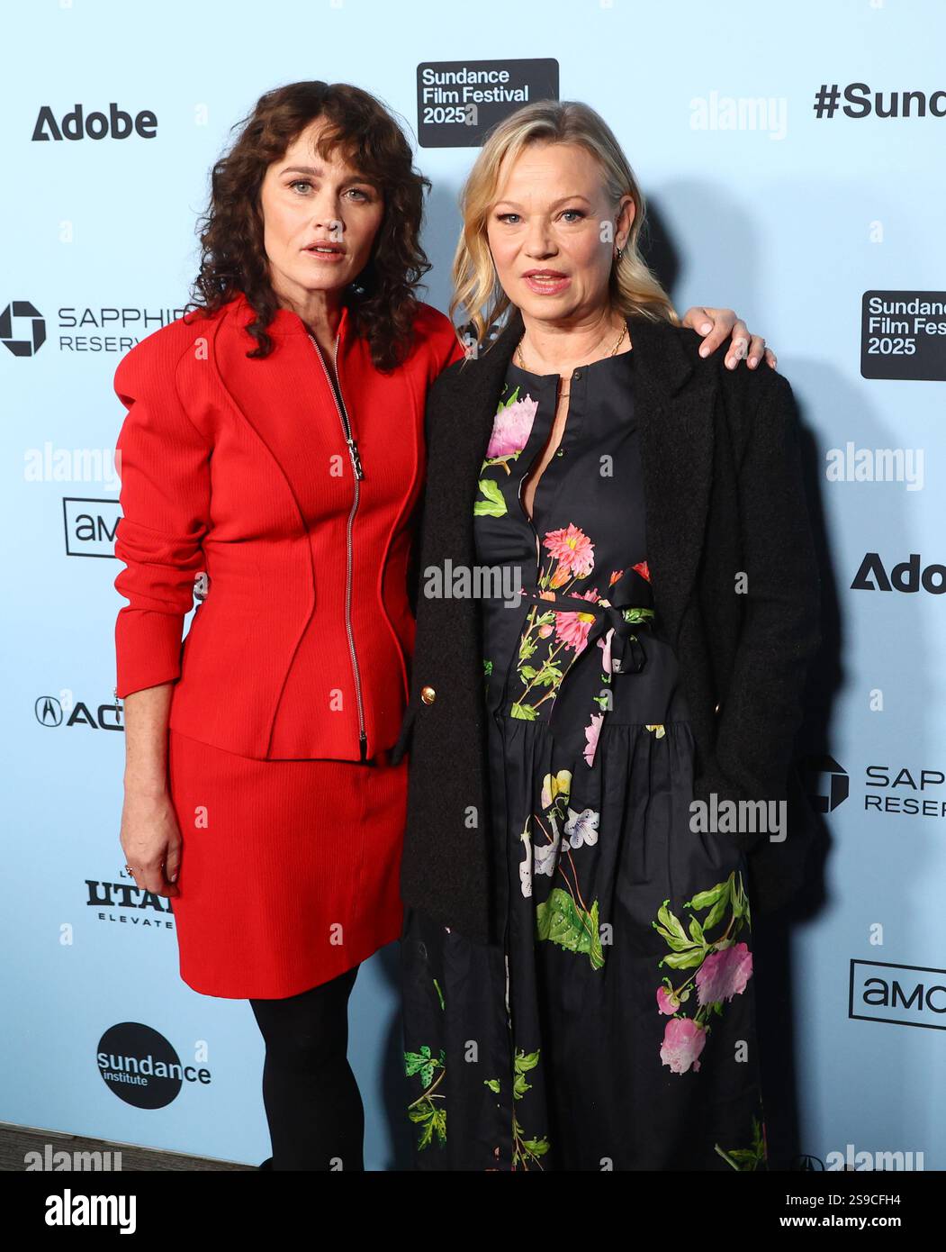 Robin Tunney and Samantha Mathis arriving to the “By Design” premiere ...